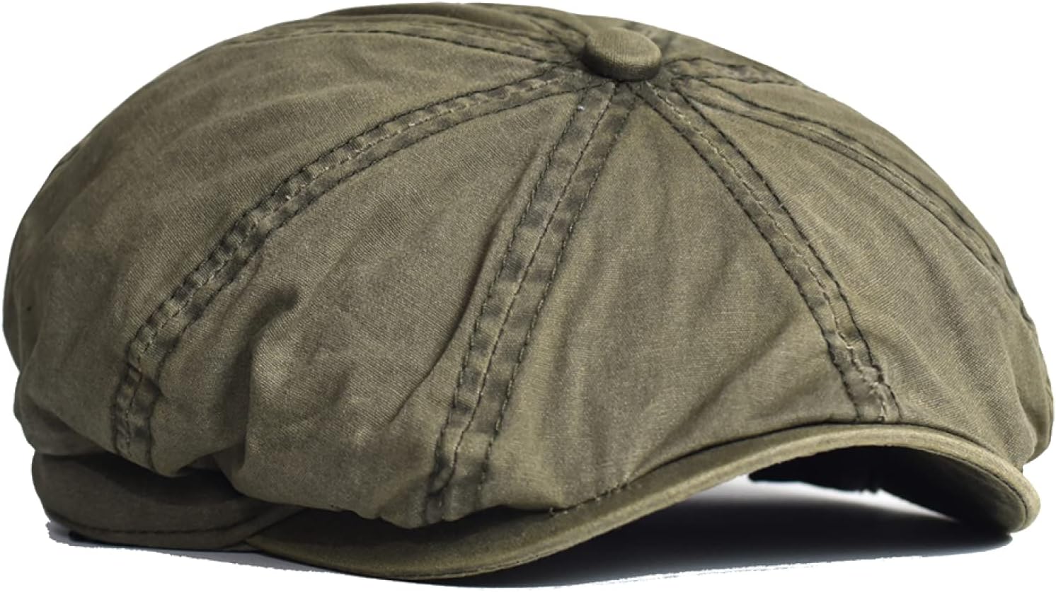 Newsboy Hats for Men Washed Cotton Newsboy Cap Peaked Octagonal Hat ...