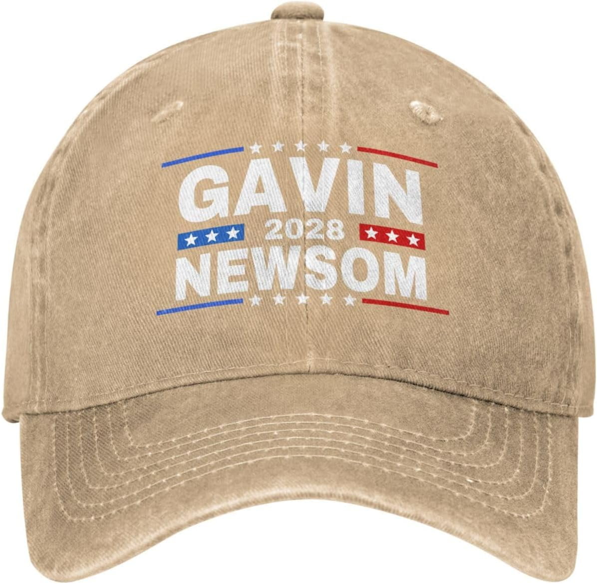 Newsom 2028 hat Gavin-Newsom for President 2028 Election Men Women Cap Denim Hat - Walmart.com