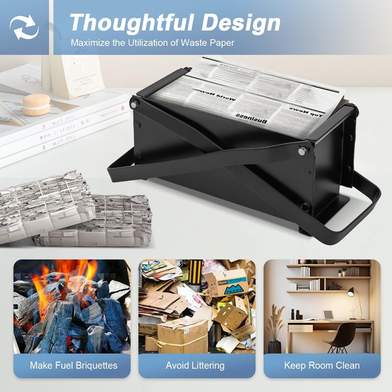 Newspaper Briquette Maker, Paper Log Maker, Manual Transformer Paper ...