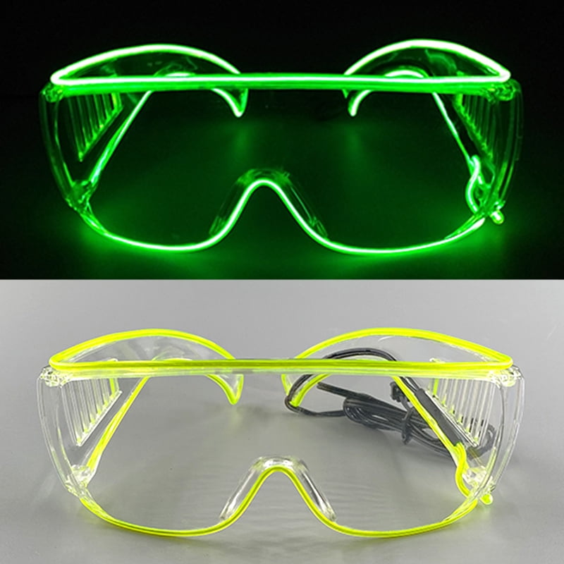 Newstyle Fluorescent Glowing Eye Glasses LED Party Glasses with Light ...
