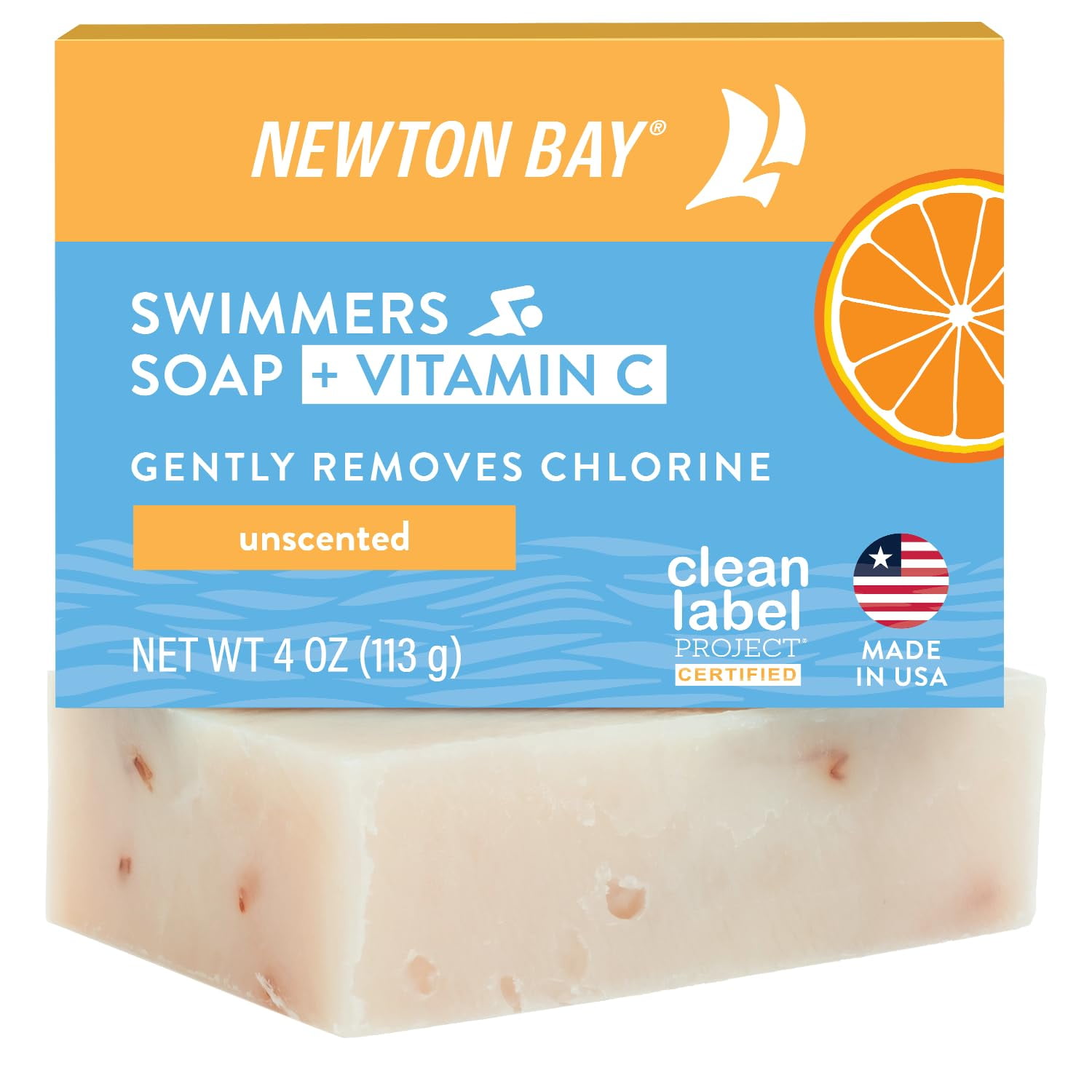 Newton Bay Swimmers Soap + Vitamin C | All Natural Body and Face Wash ...