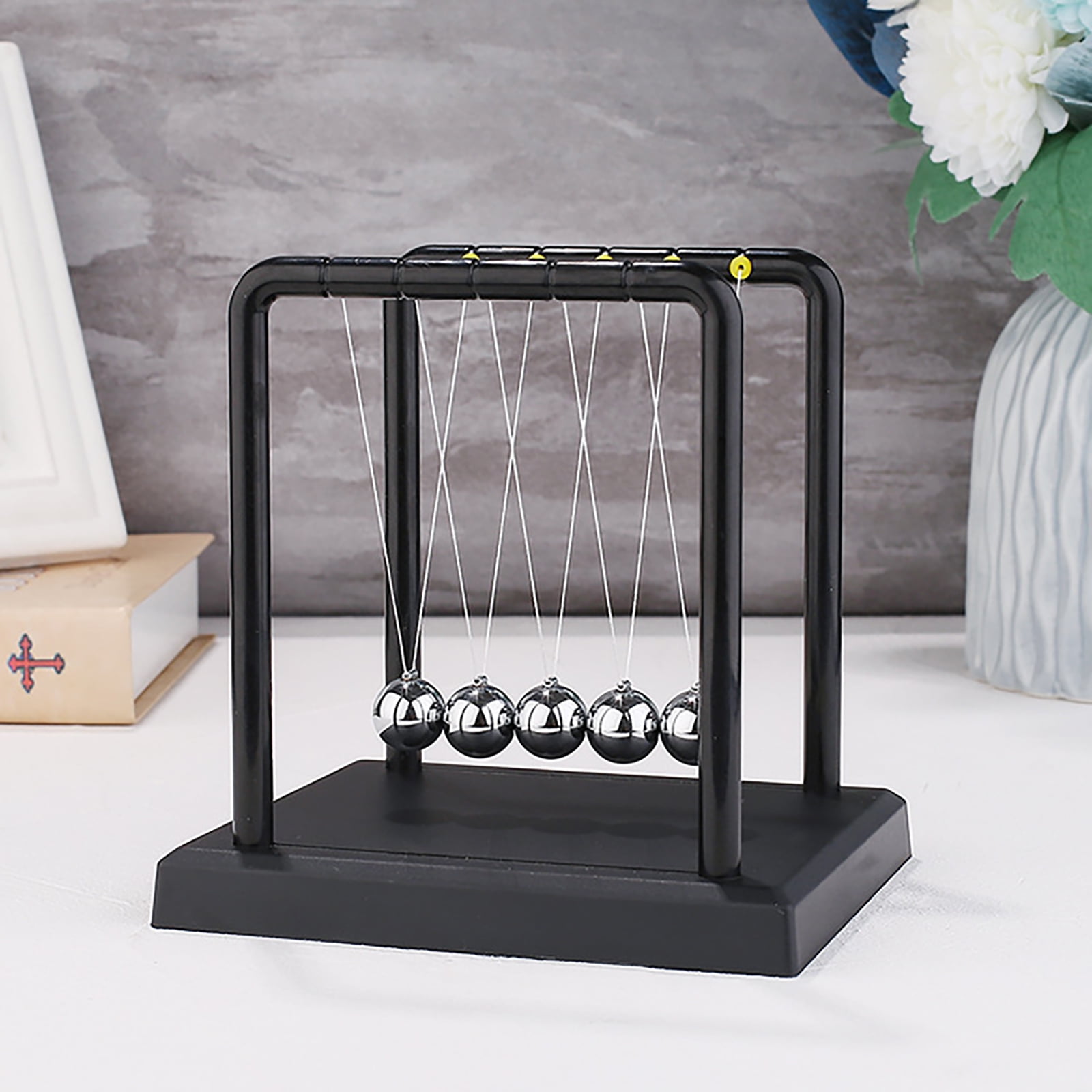 Newton Cradle Balance Ball Newton Cradle Pendulum Swing Ball Gift for ...