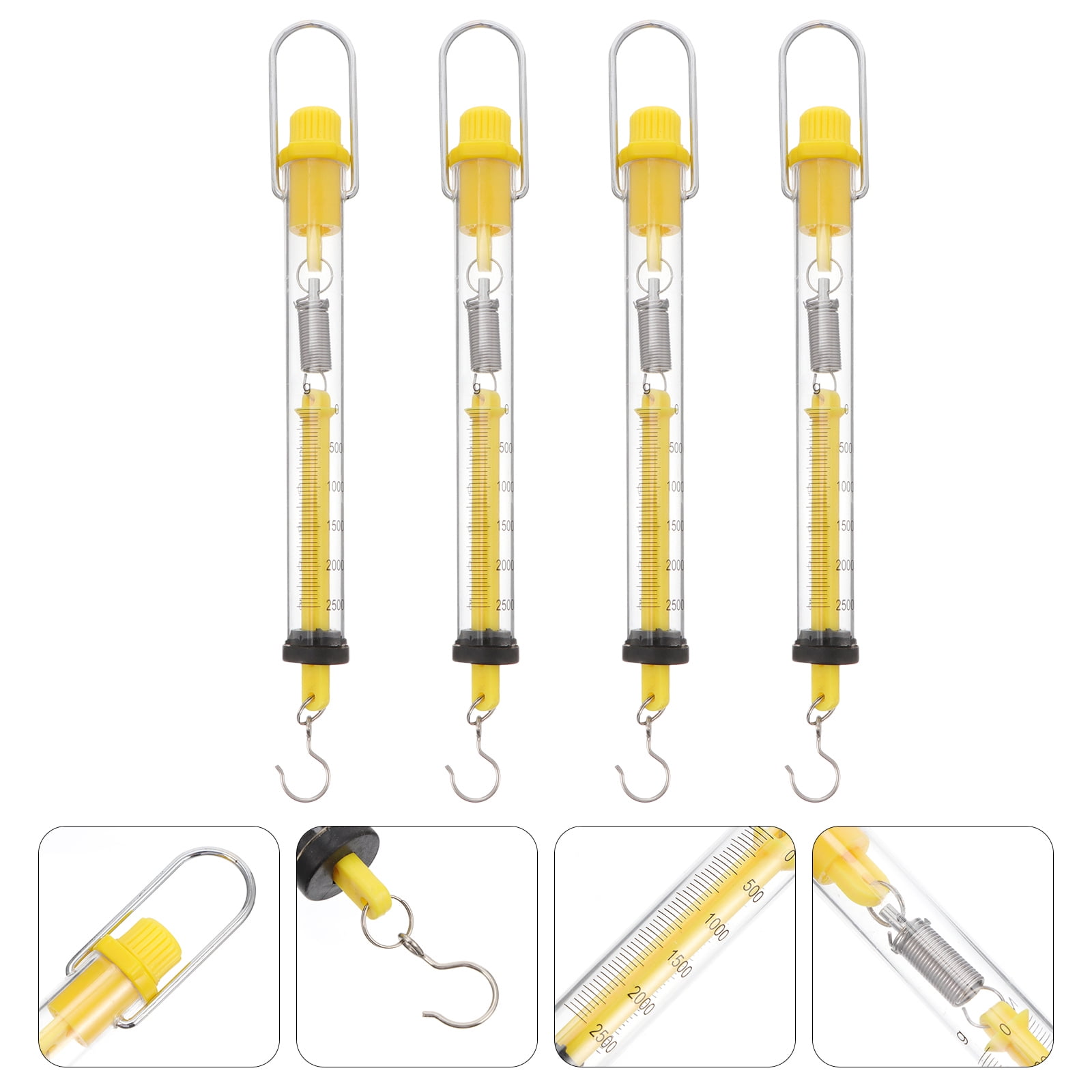 Newton Meter Spring Scale 2 5kg Dual Scale Labeled Dynamometer 4pcs Tubular Spring Scale For