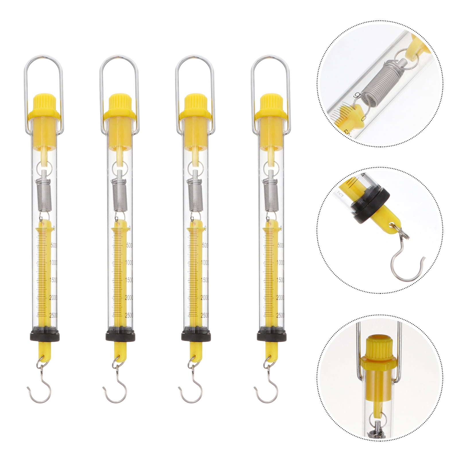 WHAMVOX Yellow Plastic Spring Scale with Clear Body for Home Use in ...