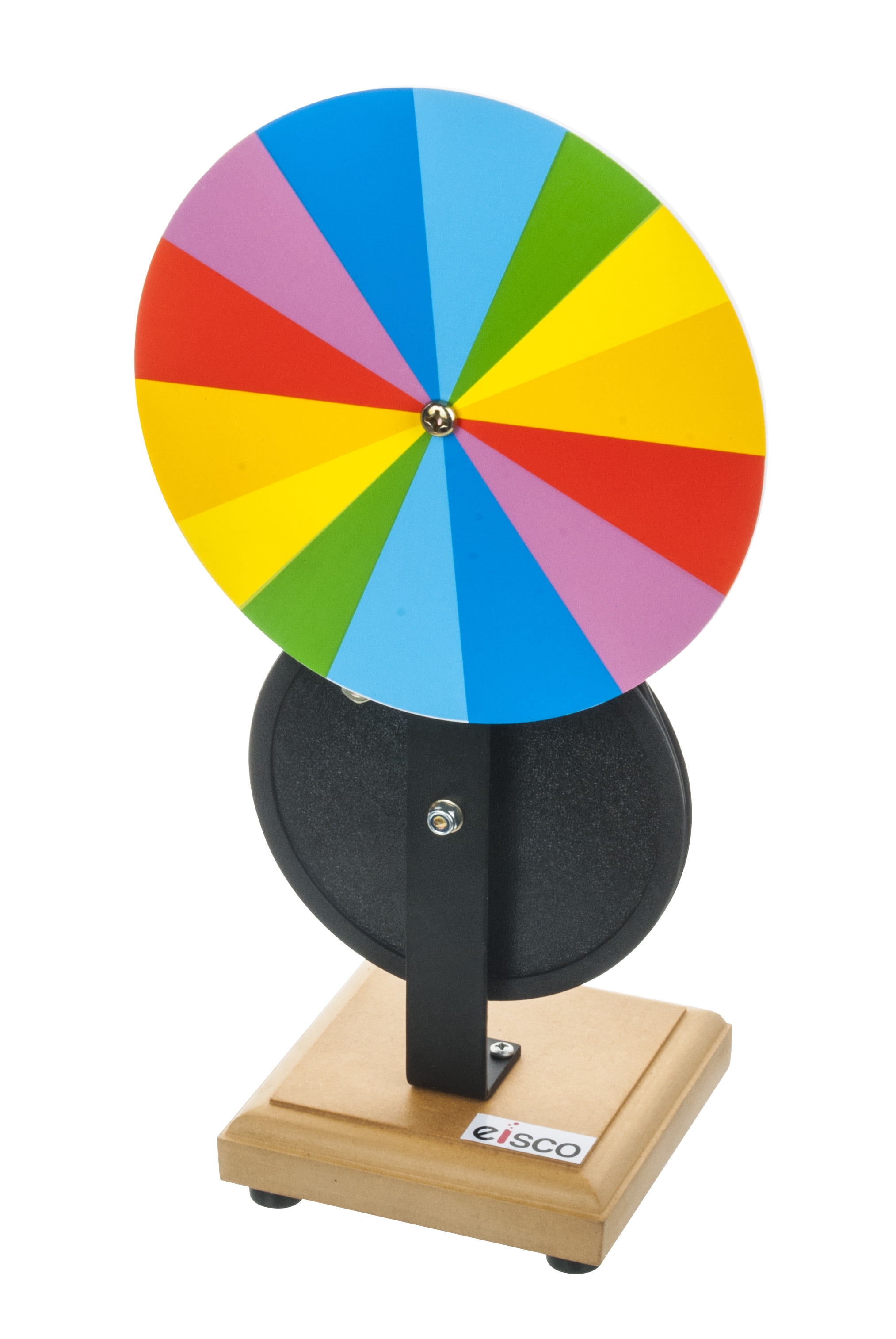 Newton's Color Disc, Hand Driven, Wooden Base, 13" Tall - Eisco Labs ...