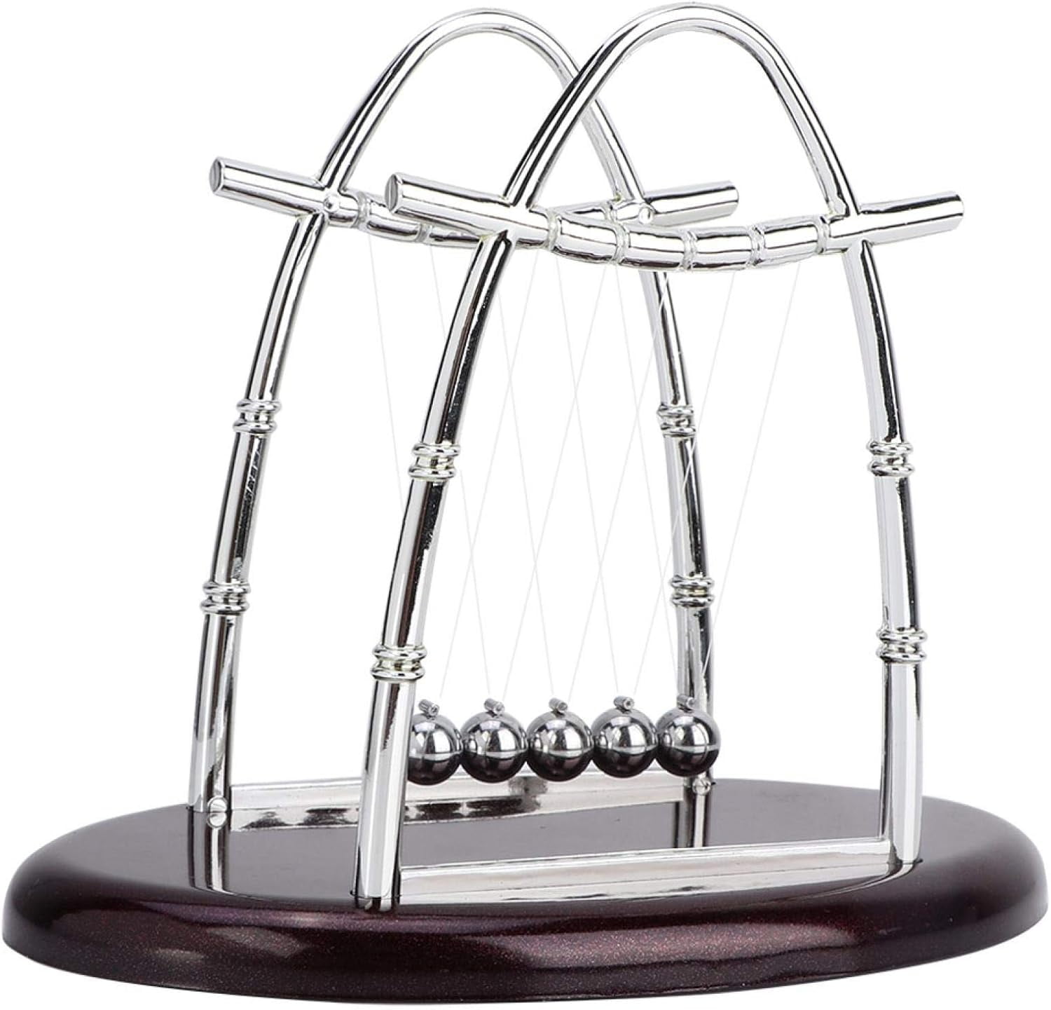 Newton's Cradle Balance Ball Fun Science Desk Toys, Physics Educational Tool Swinging Kinetic ...