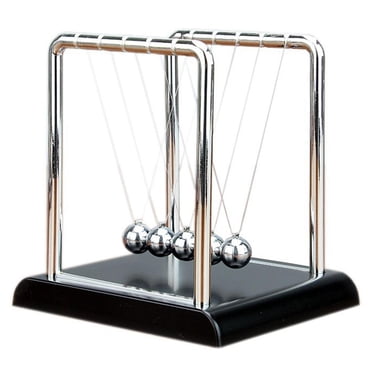 US 1-2 Pack Newtons Cradle Pendulum Motion Desk Swinging Kinetic Balls ...