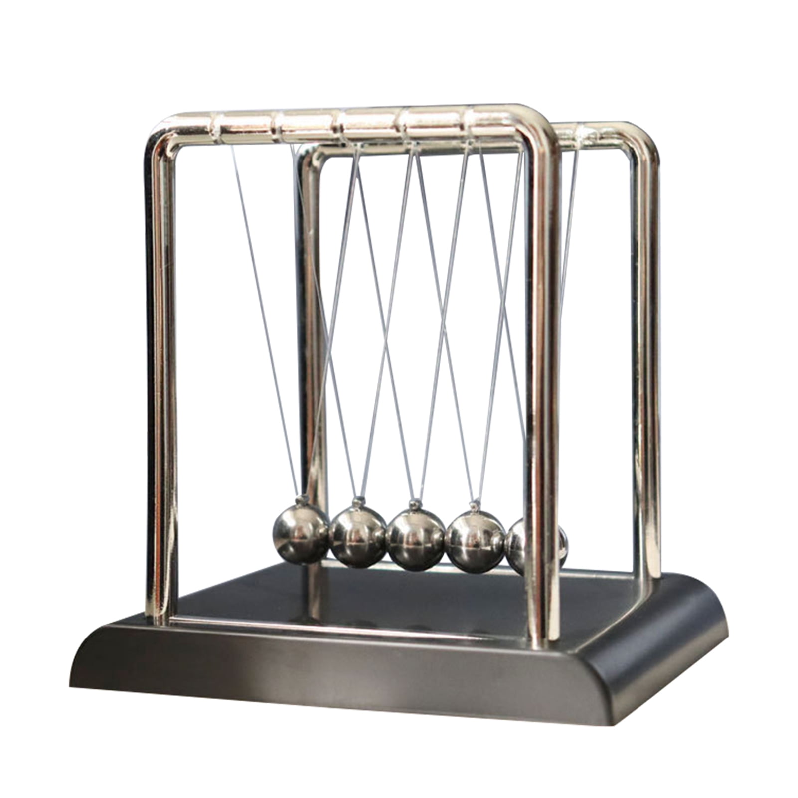 Newton's Cradle Metal Pendulum Educational Physics Toy Square Design ...