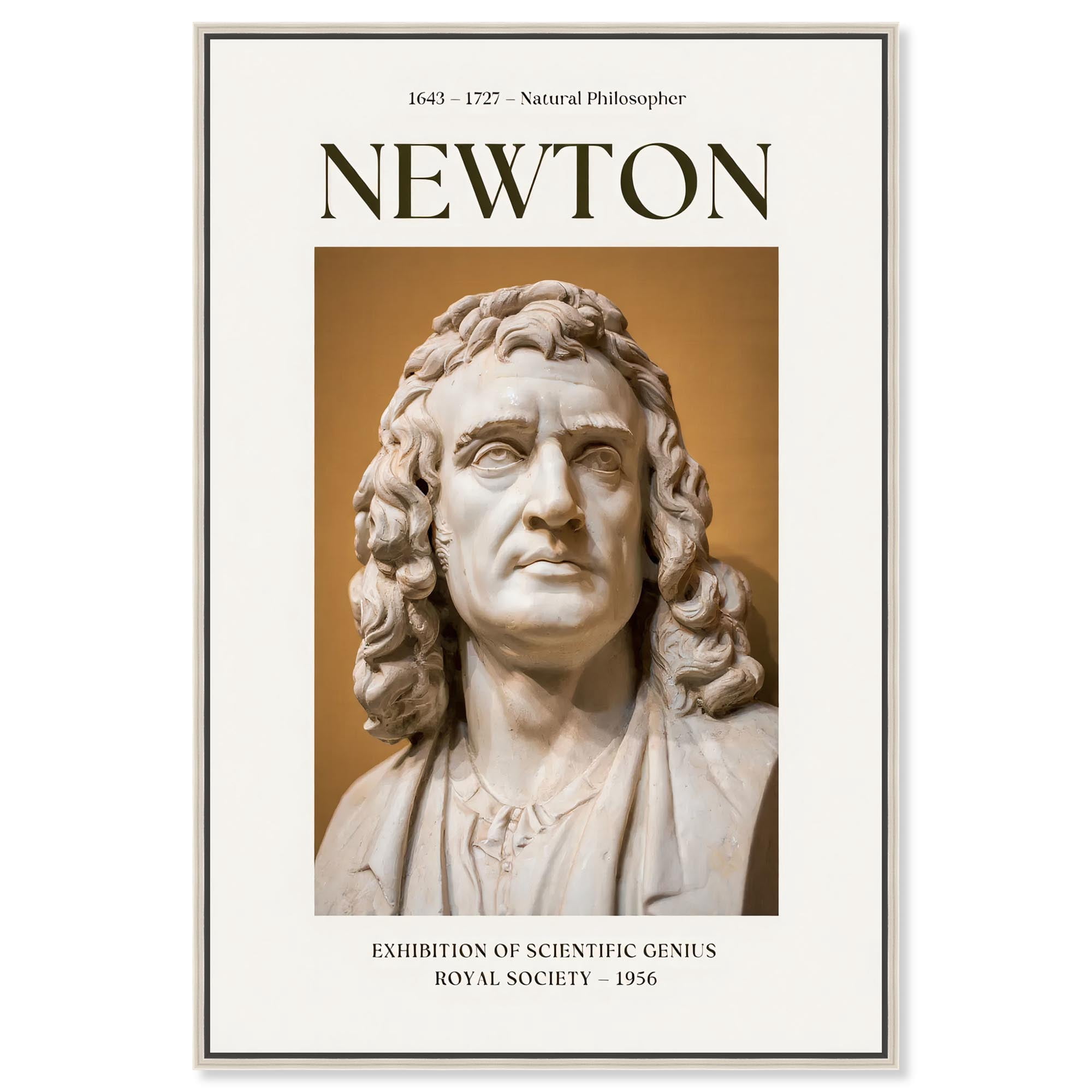 Newton's Likeness in Marble Canvas Classic Art Posters by Art Remedy ...