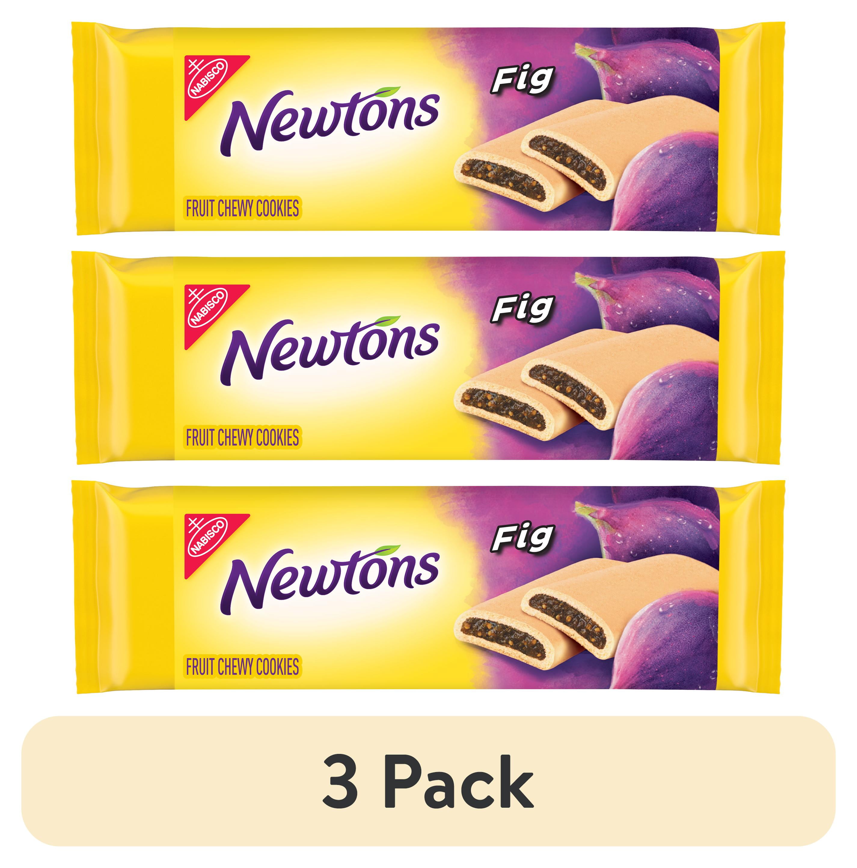 (3 pack) Newtons Soft & Fruit Chewy Fig Cookies, (Fig Bars), 2 oz Snack ...