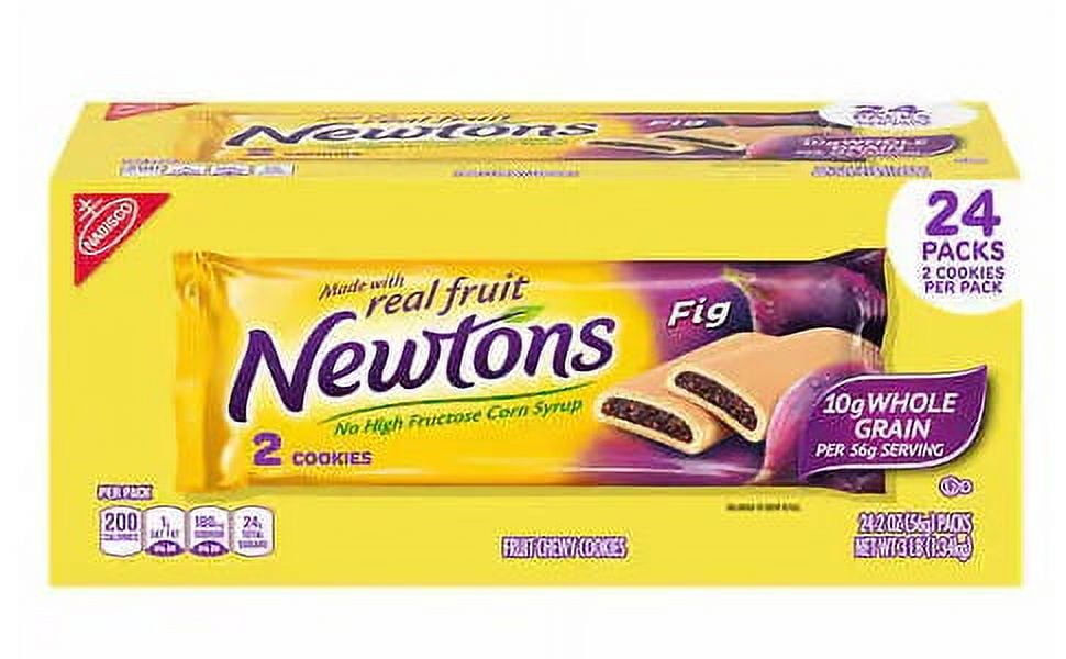 Newtons Soft & Chewy Fig Cookies Snack Packs, Individually Wrapped ...