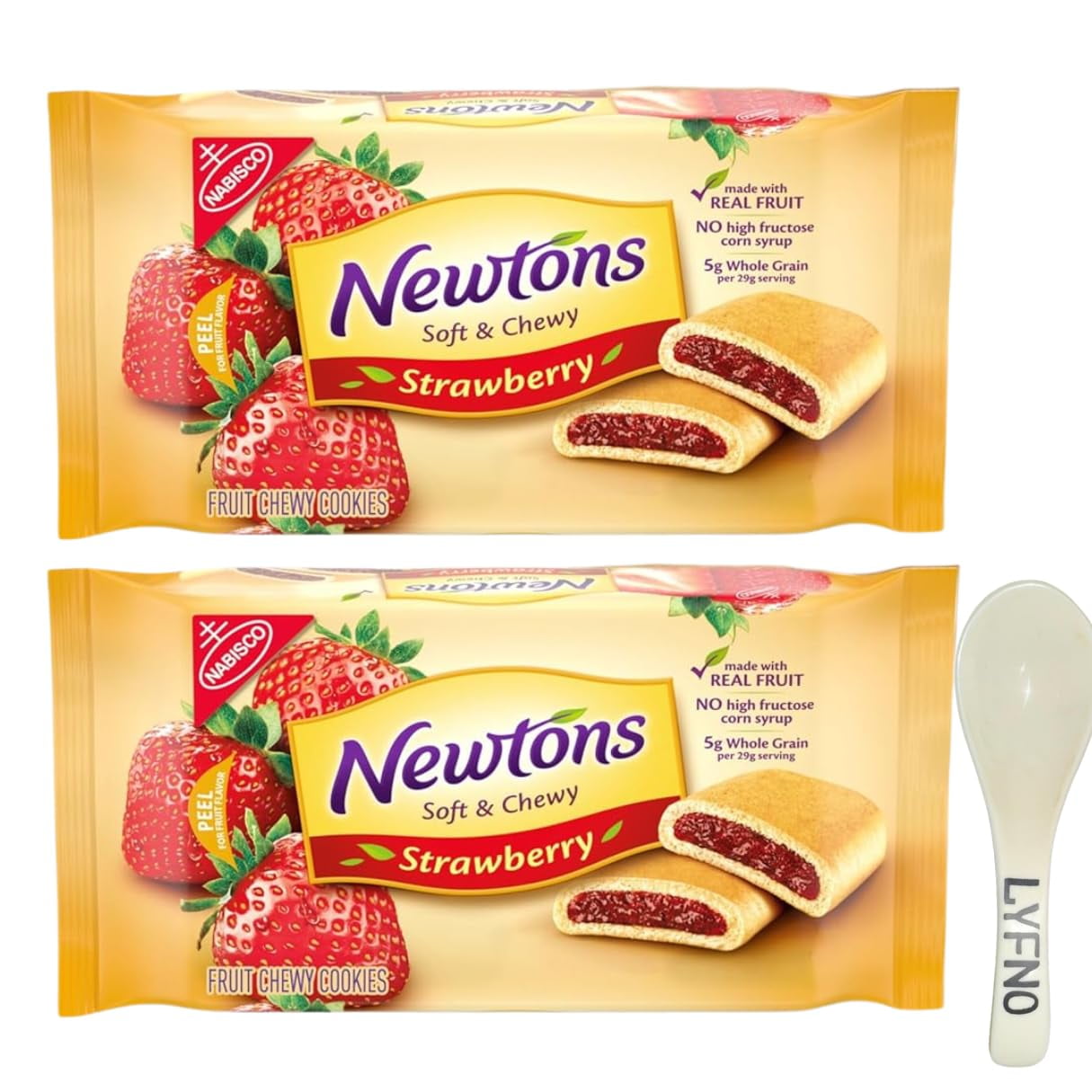 Newtons Soft & Fruit SBF3 Chewy Strawberry Cookies 10 Oz (Pack Of 2 ...