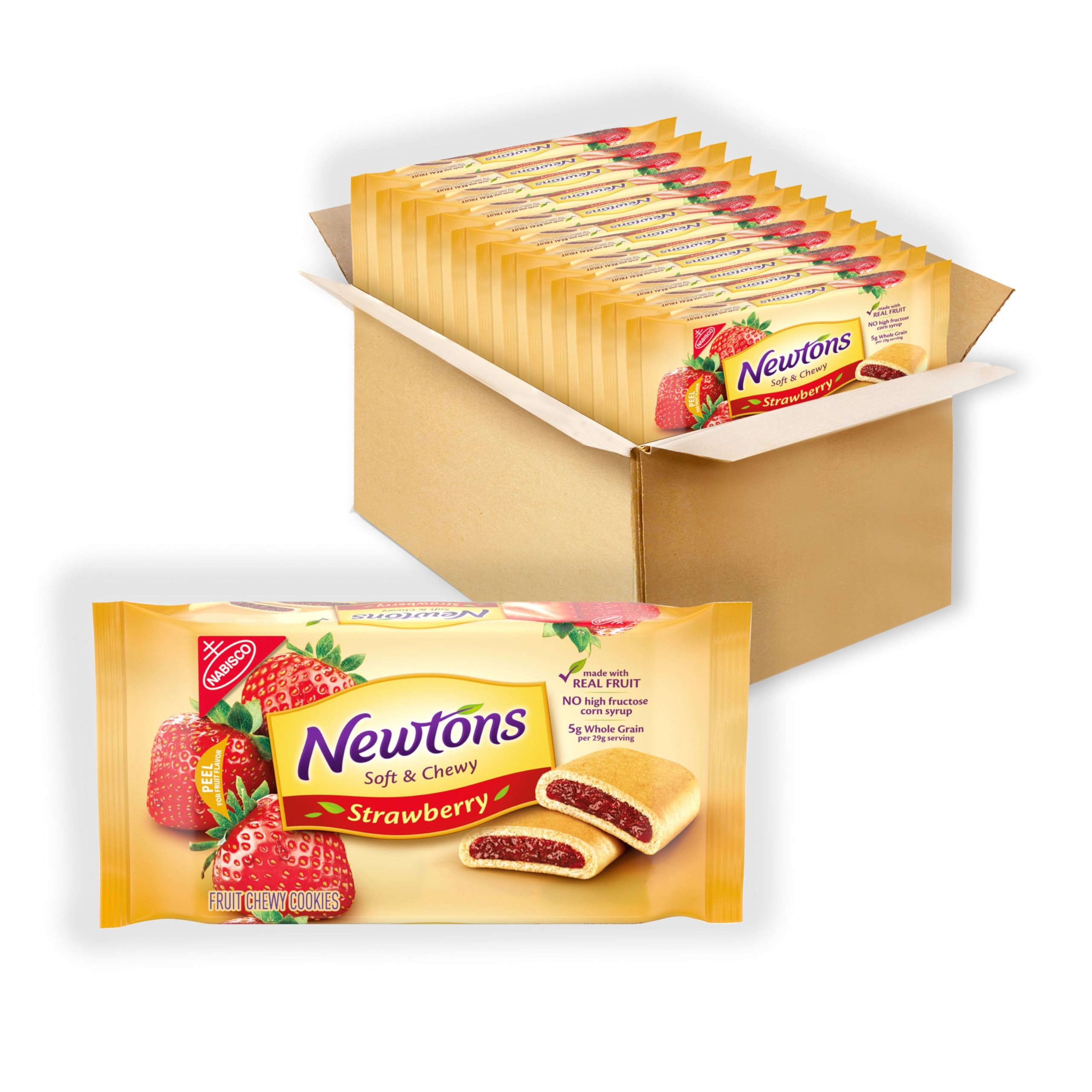 Newtons TMH1 Soft & Fruit Chewy Strawberry Cookies, (Strawberry Bars ...