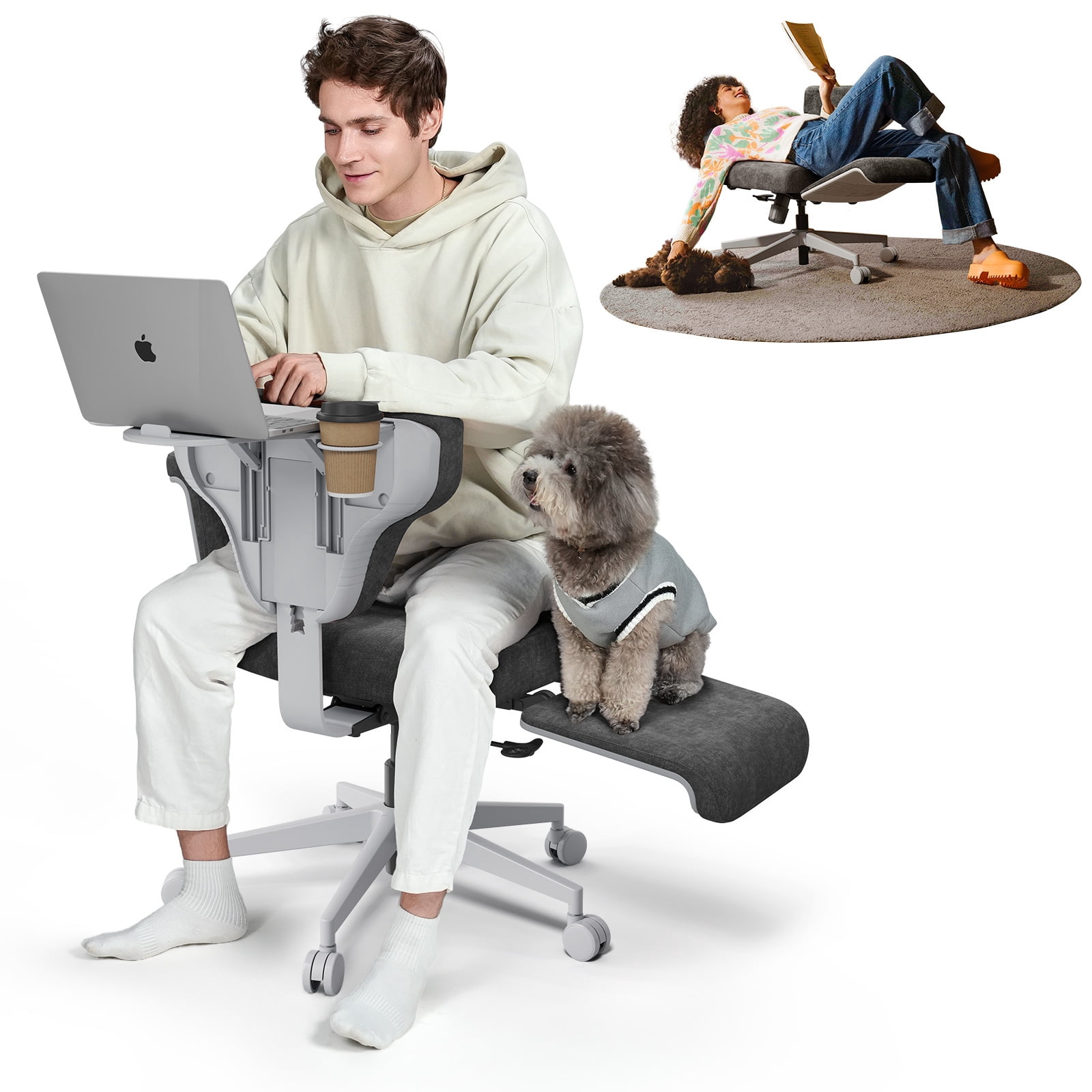 Newtral Freedom-X Multi-Position Desk Chair with Adjustable Arms, 300 ...