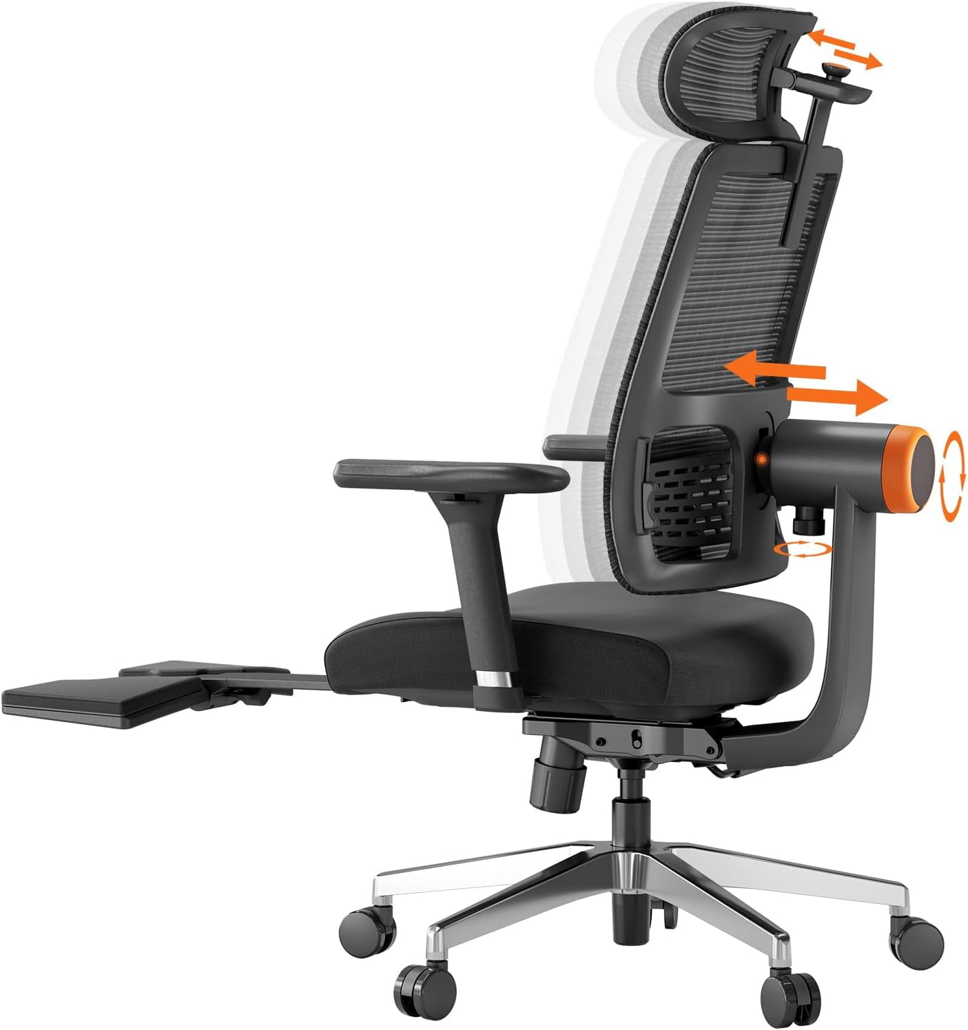 Newtral MagicH-BPro Ergonomic Chair with Footrest - High Back Desk ...