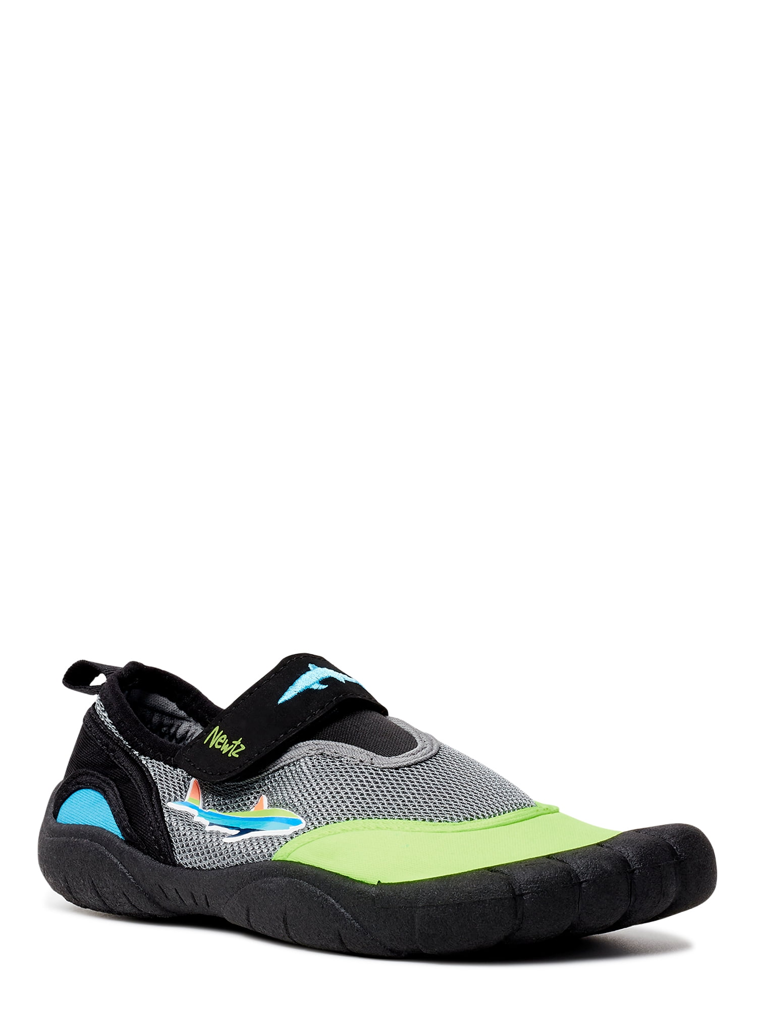 Newtz Unisex Kids Water Shoes with Toe Protection, Blue, 12-6, Sporty ...