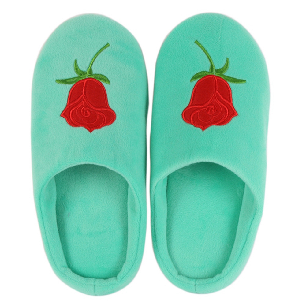 Newway Men Women House Slippers Indoor Memory Foam Anti-Slip Rose ...
