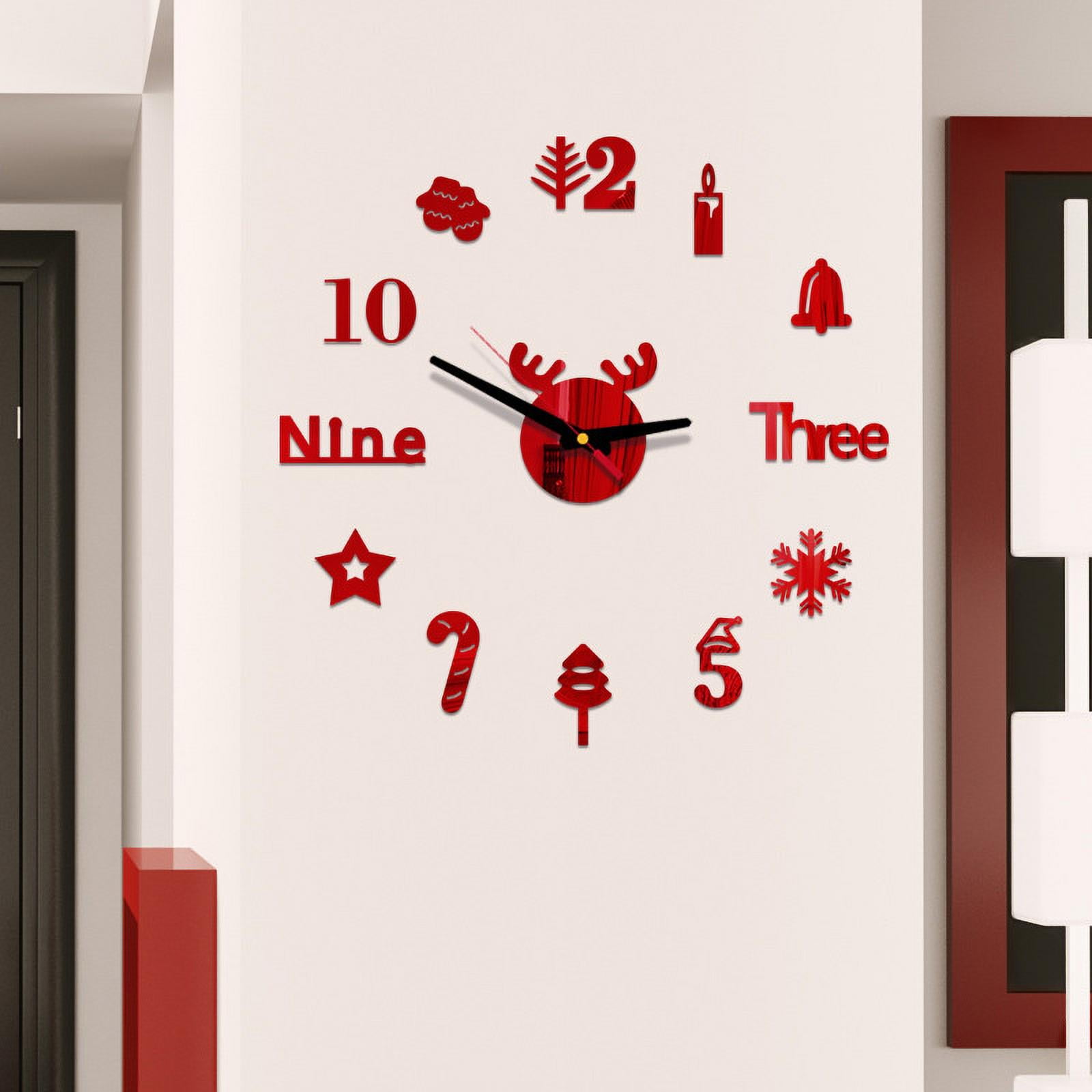 Newxiaaa Adjustable Brightness Led Light-Up Word Clock, Led Desk Clock ...