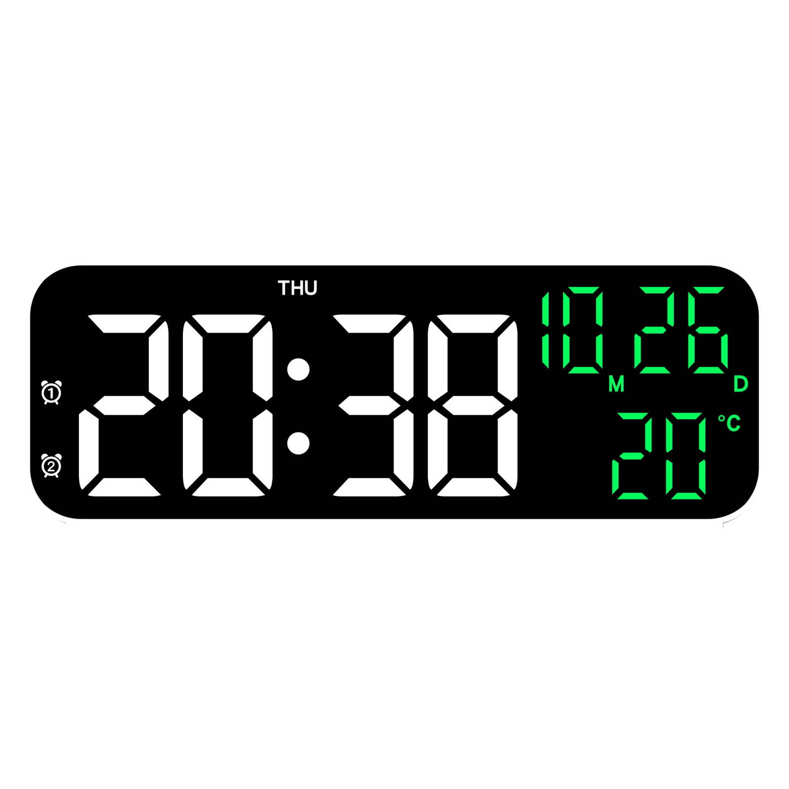 Newxiaaa Adjustable Brightness Led Light-Up Word Clock, Outlet Powered ...