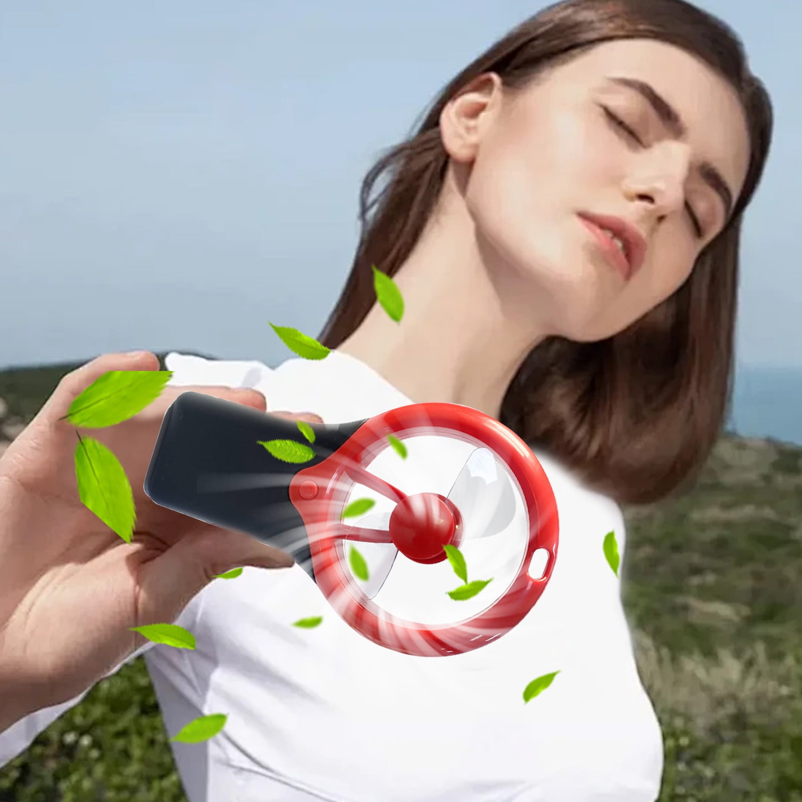 Newxiaaa Bladeless Personal Quiet Fan Table Fans For Bedroom Small ...