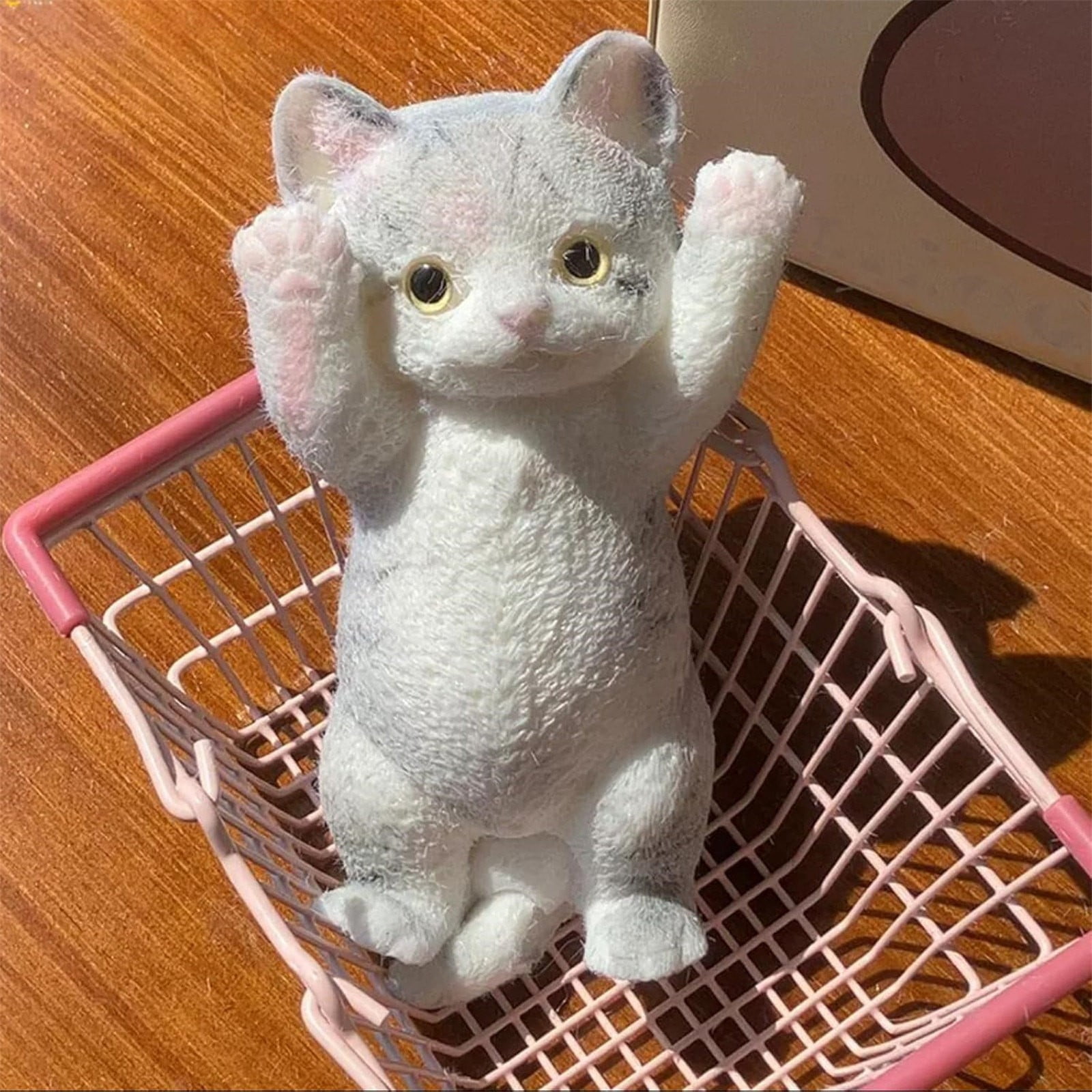 Newxiaaa Cat Squishy Squeeze Toys, Lovely Cats Hands Up Kneading Toy ...