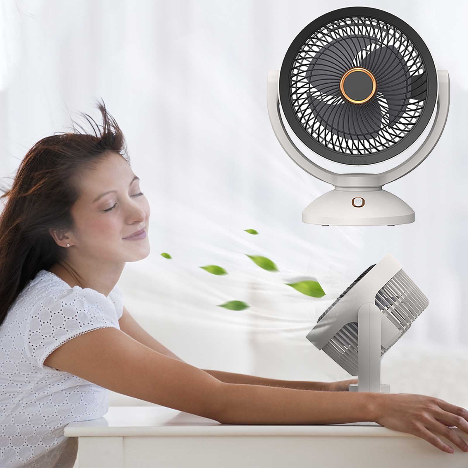 Newxiaaa Desk Top Fans Small Quiet Electric Mini Waist Fan 3 Speeds ...