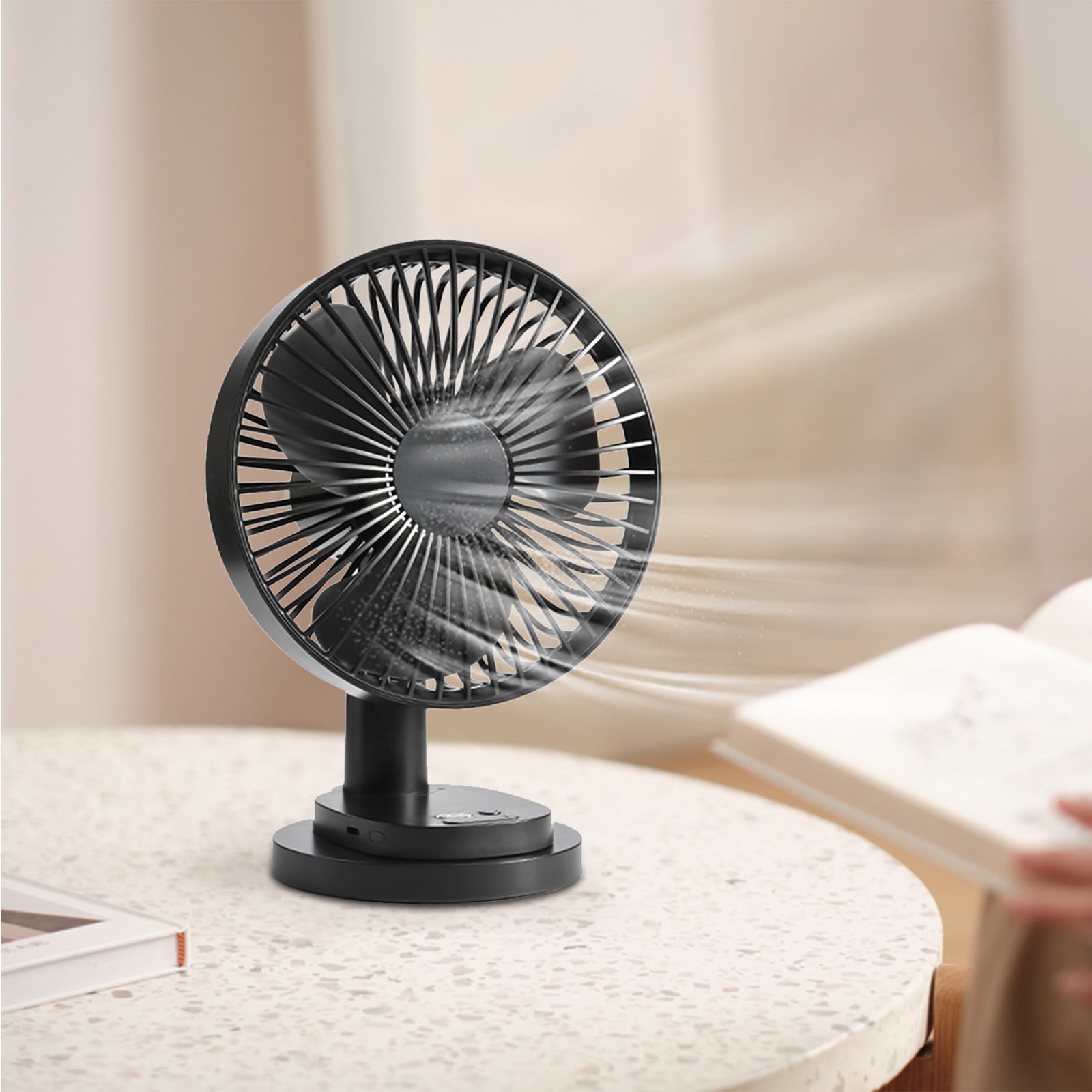 Newxiaaa Small Portable Table Fan Summer Portable Handheld Fan Remote ...
