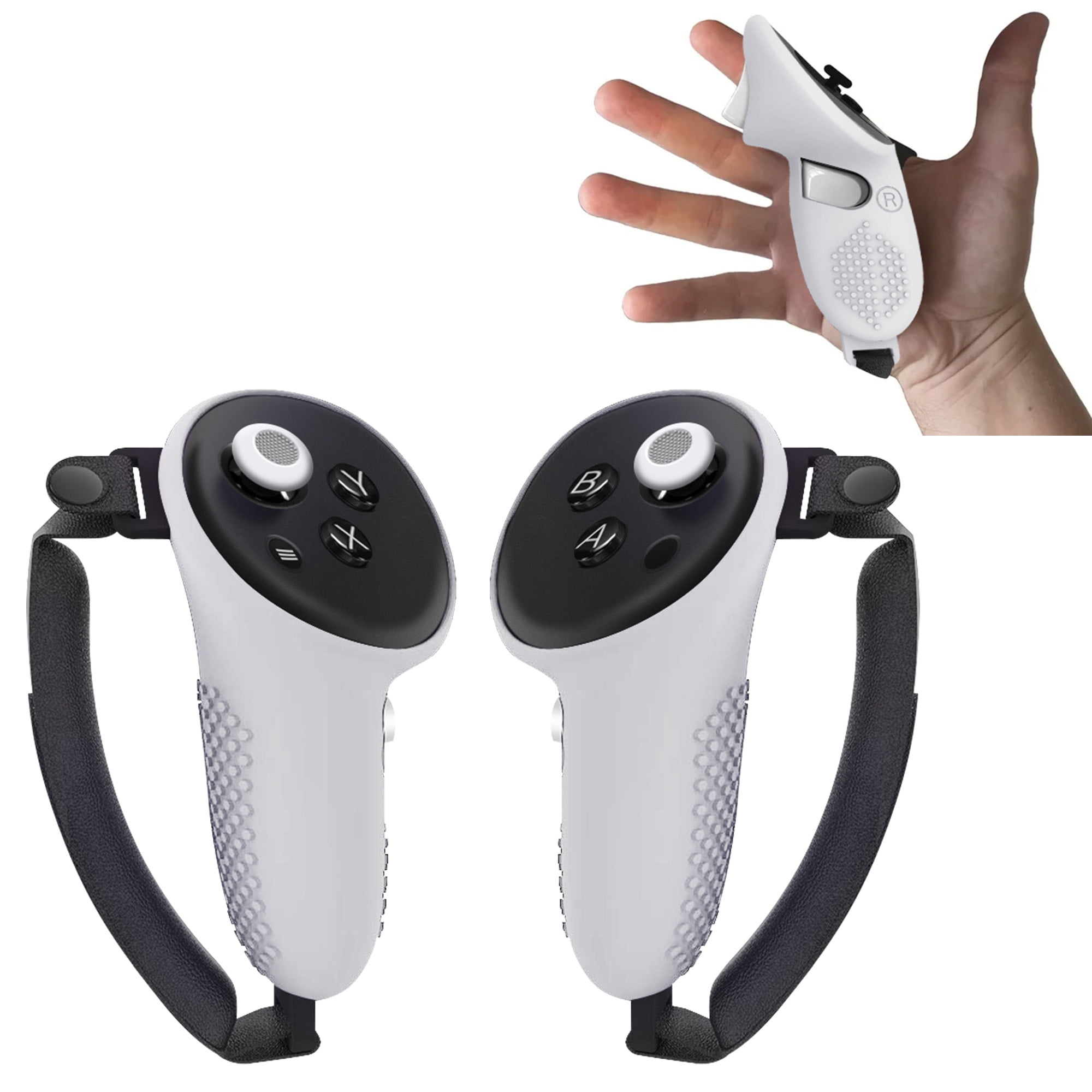 Newzerol New Quest3 Controller Grip Cover Silicone Adjustable Strap ...
