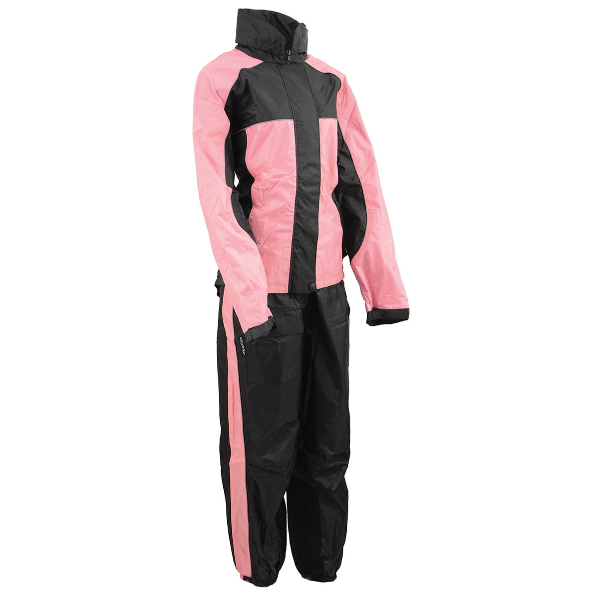 NexGen SH222201 Ladies Black and Pink Oxford Water Proof Rain Suit 3X ...