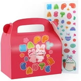 NexMint 10-Pack Red Gable Boxes with DIY Easter Day Sticker, Treat ...
