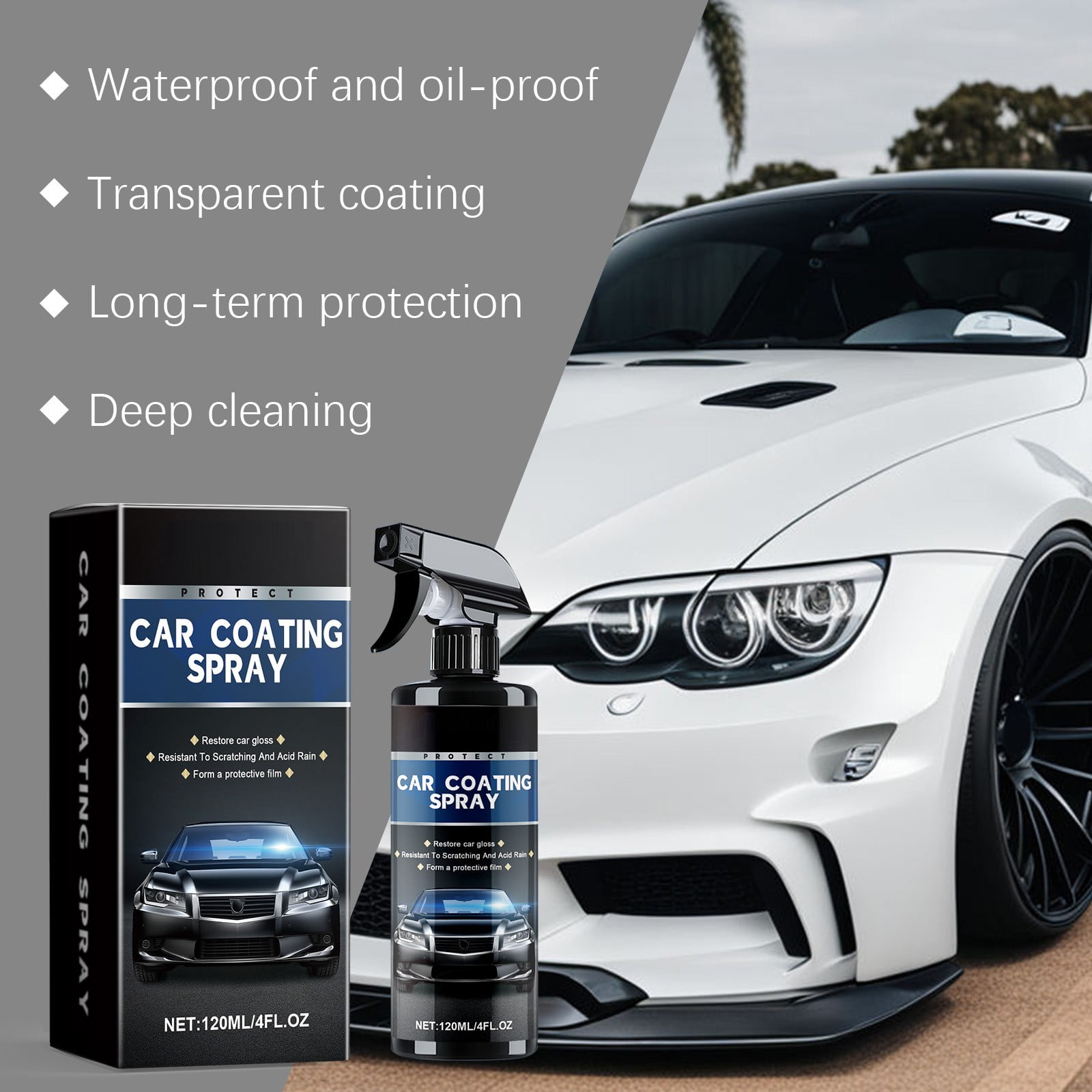 NexTorq Car Ceramic Coating Spray - Ceramic Spray Coating for Cars - Ceramic Coating - Ceramic ...