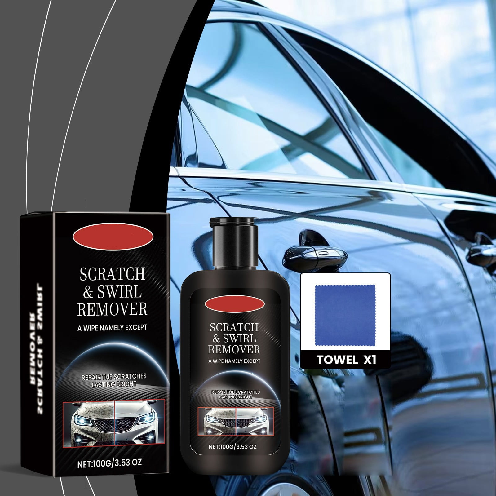 NexTorq Car Scuff Remover - Paint Scratch Remover for Vehicles ...