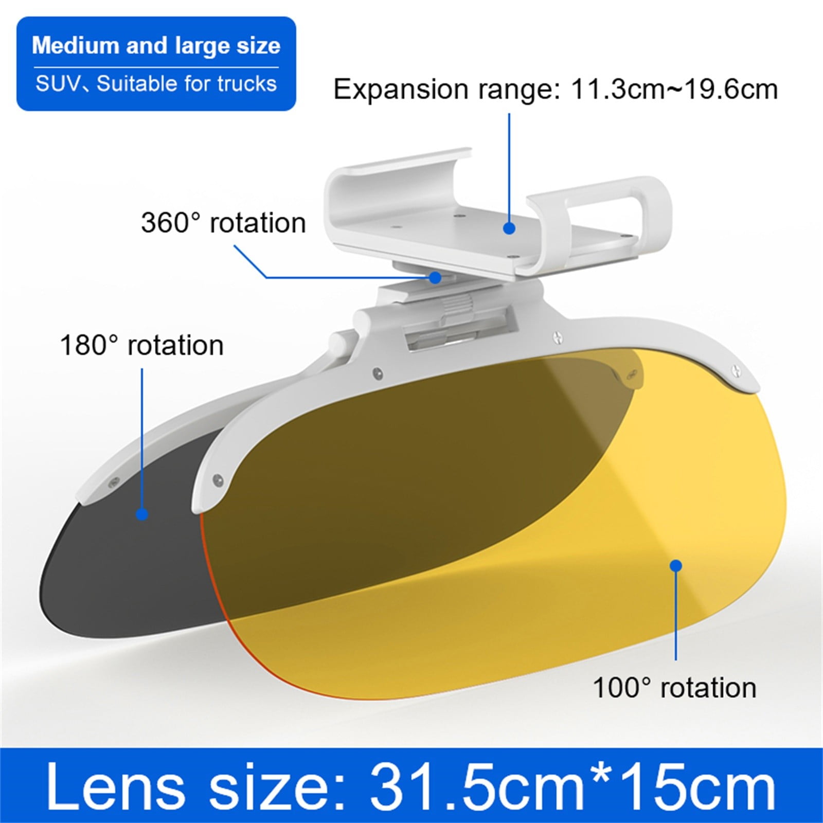 NexTorq Car Visor Extender - Sun Visor Extension - Auto Visor Extender ...