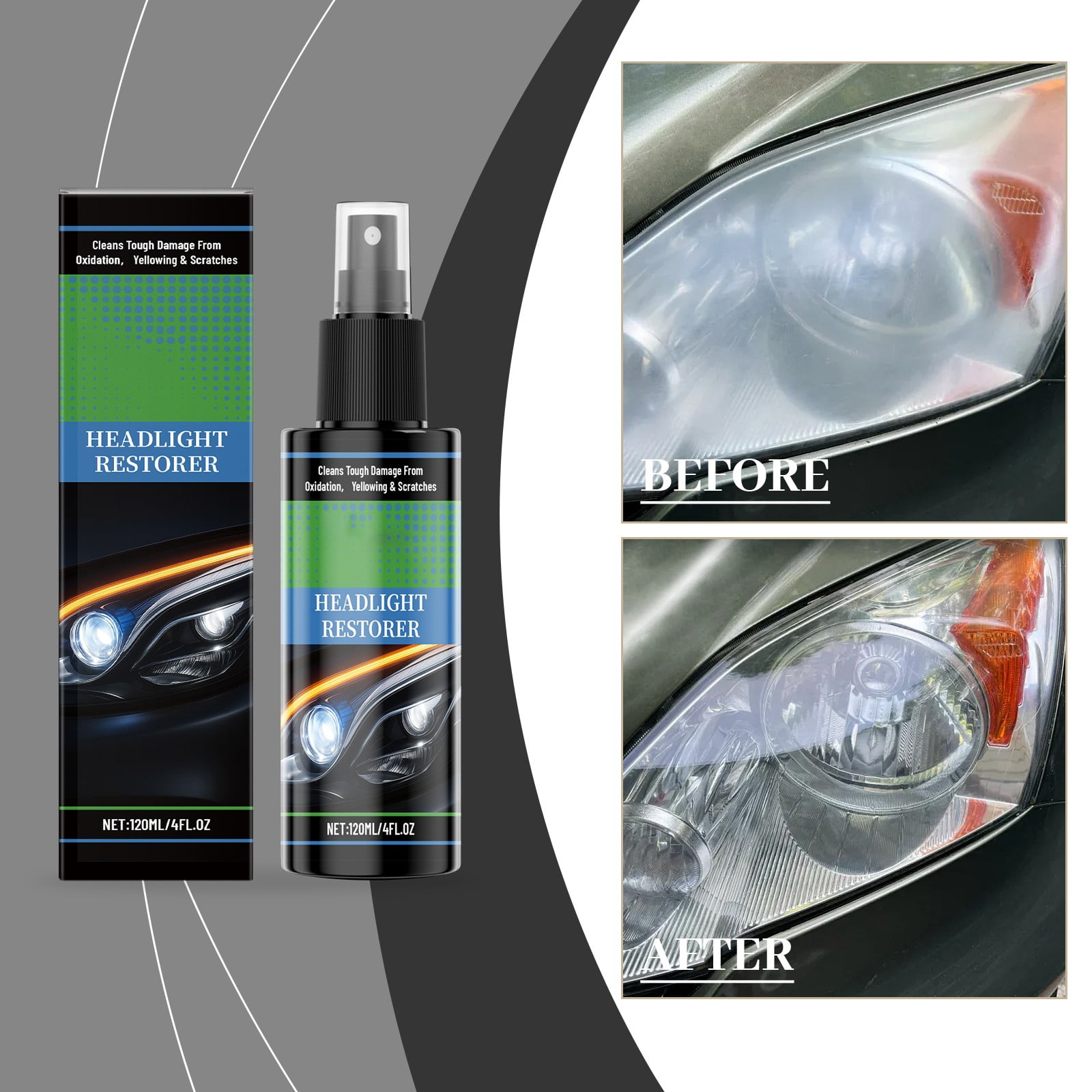 NexTorq Headlights Cleaner and Restoration - Car Headlights Cleaner and ...