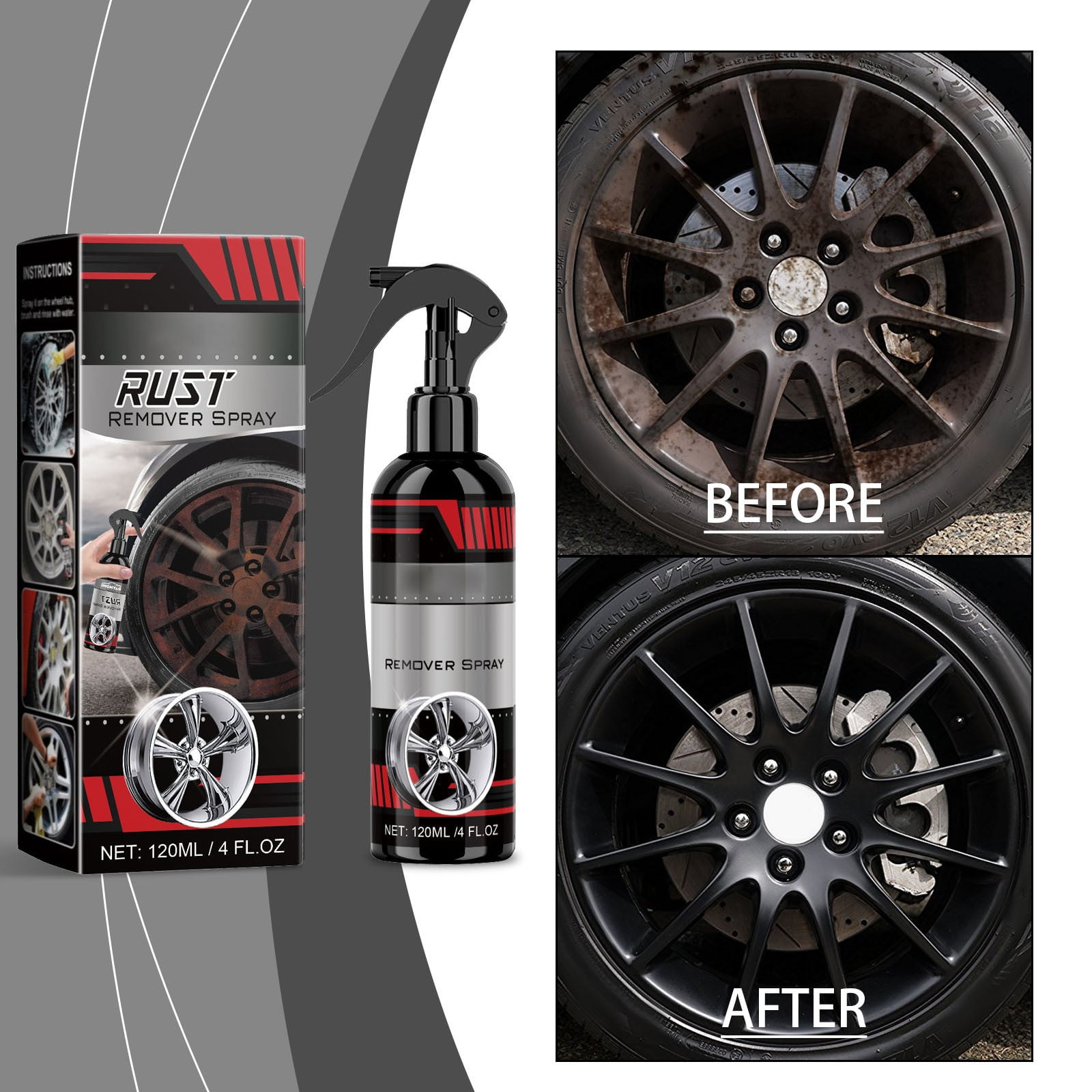 NexTorq Iron Remover, Rust Remover for Metal, Car Iron Remover, Rust ...