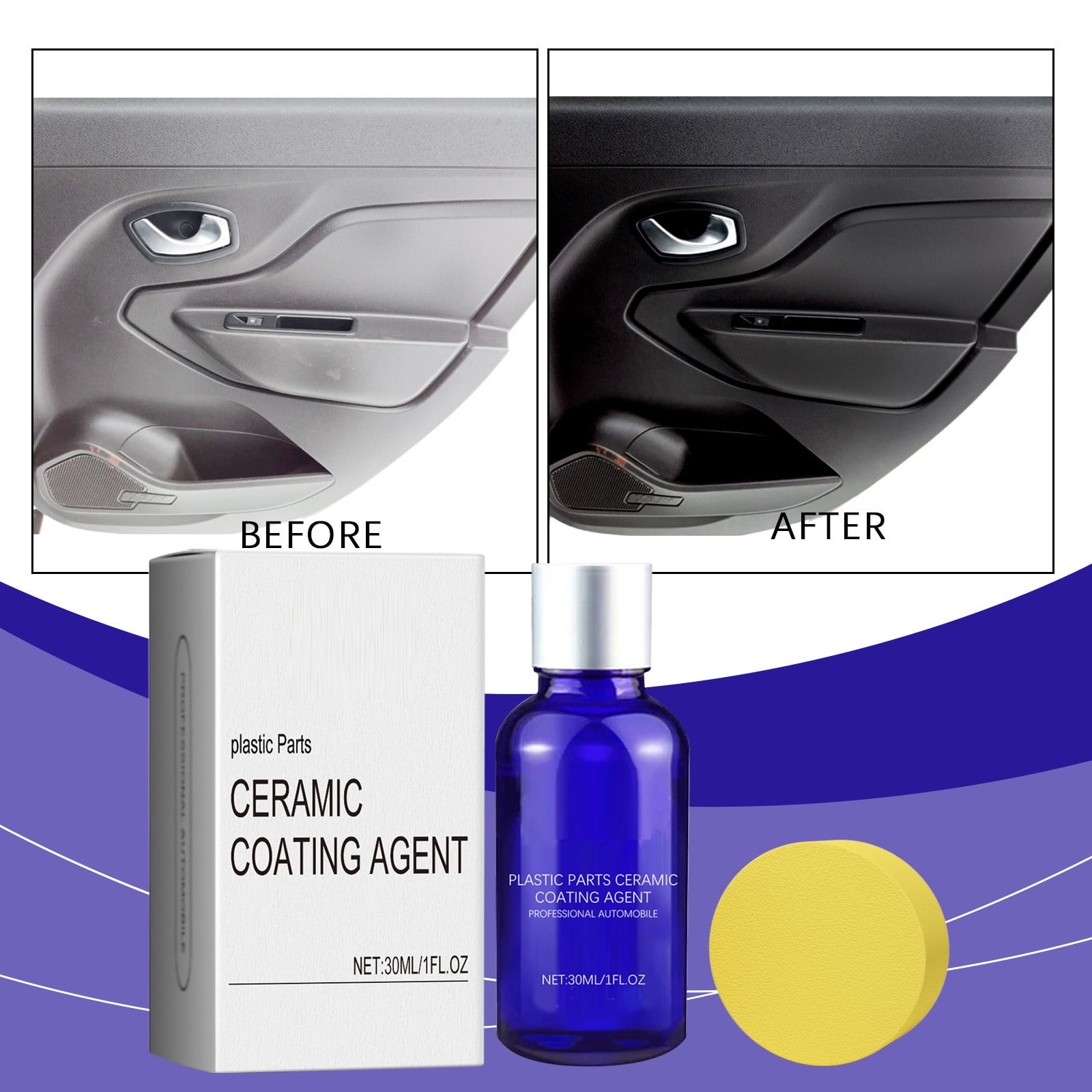 NexTorq Plastic Restorer Carfidant, Plastic Parts Crystal Coating ...