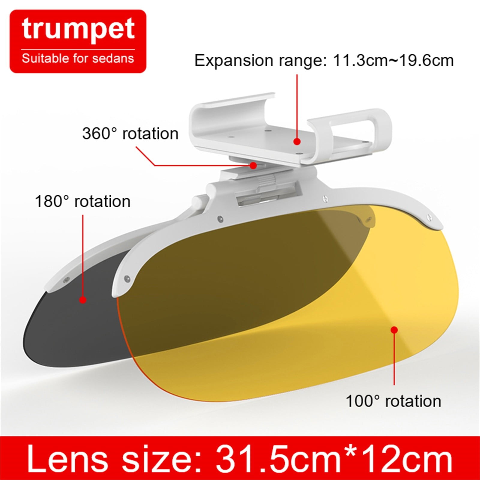 NexTorq Sun Visor Extender for Car, Sun Visor Extender, Car Visor ...