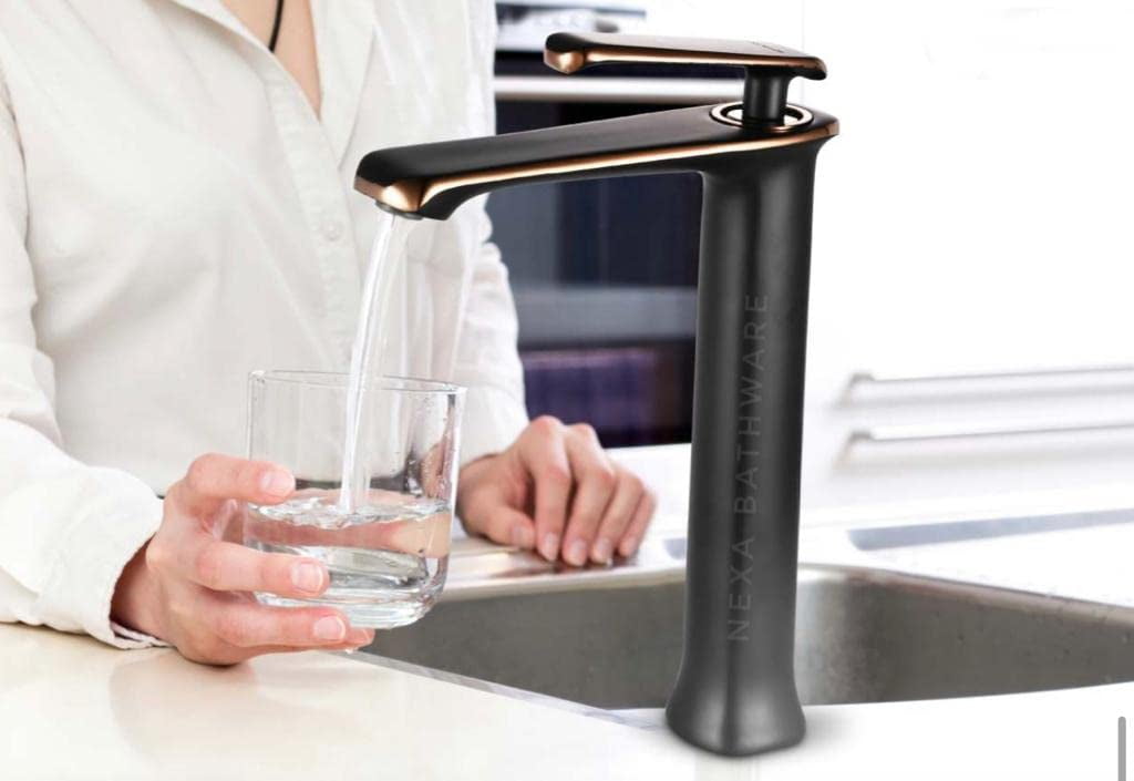 Nexa Bathware Luxuries Bathroom Faucet with Single Lever Hot and Cold ...