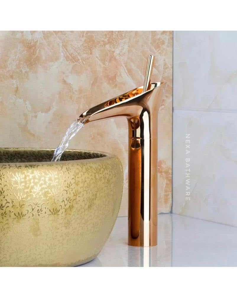 Nexa Bathware Luxuries Bathroom Faucet with Single Lever Waterfall ...