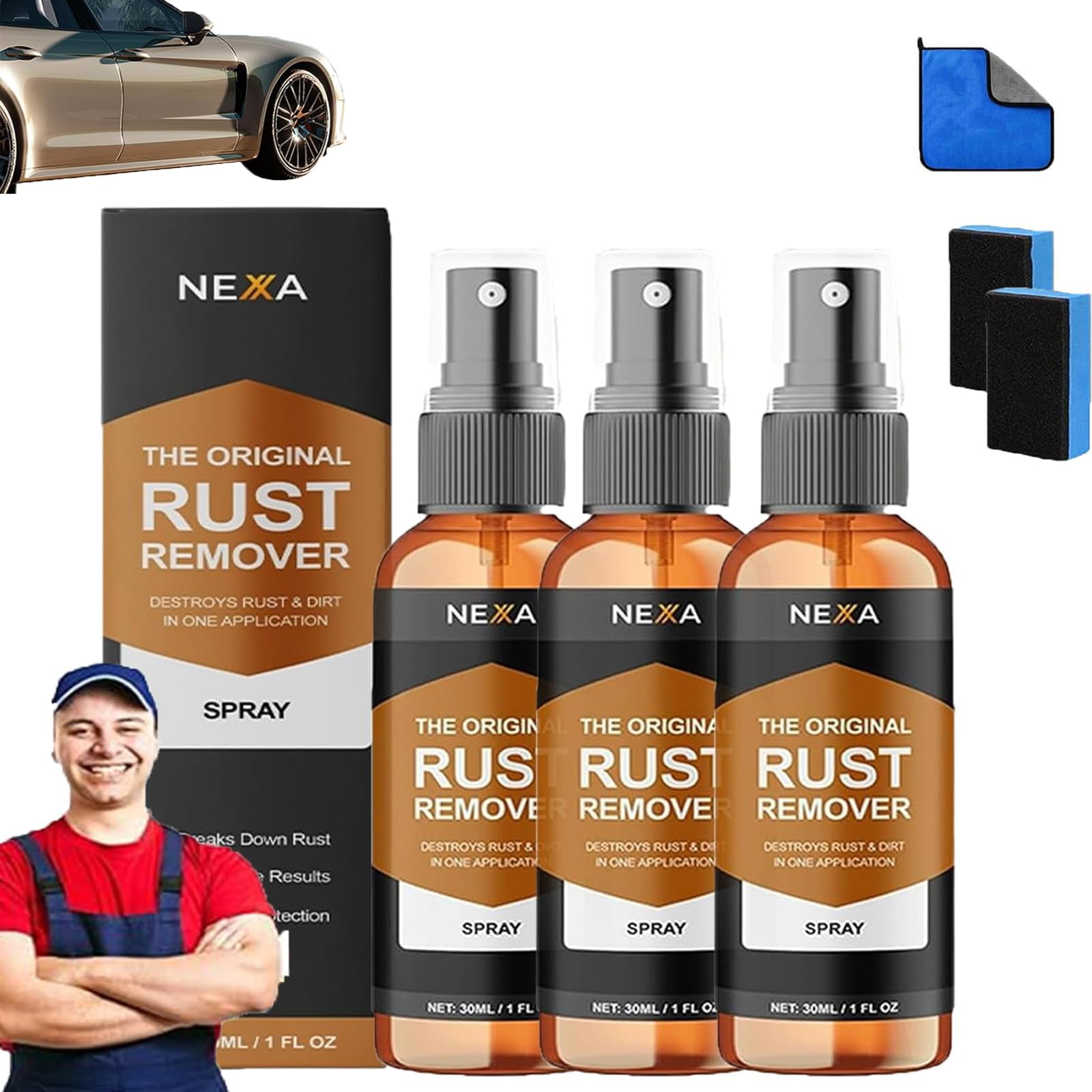 Nexa Rust Remover Spray, 2025 Upgrade Rust Remover for Metal, Car ...