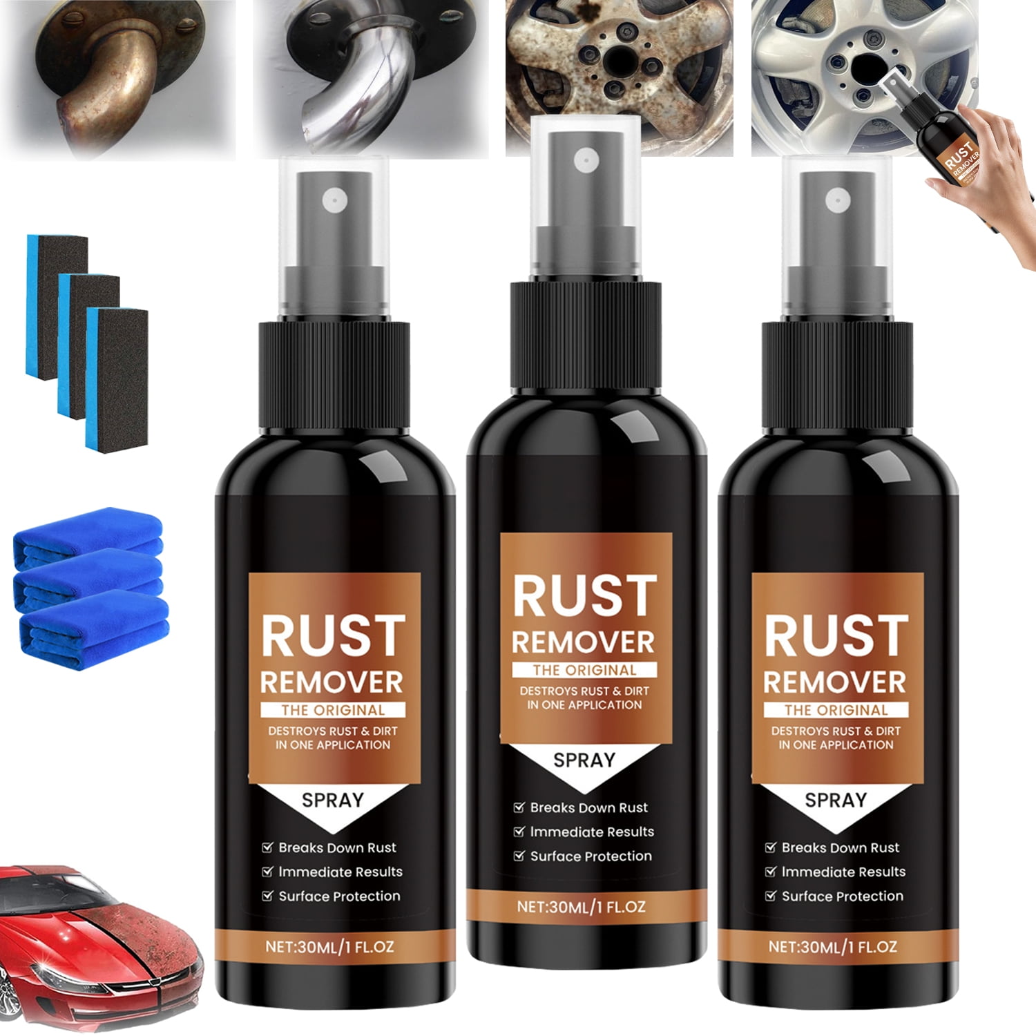 Nexa Rust Remover Spray, Rust Remover for Metal, Iron Stain Cleaner for ...