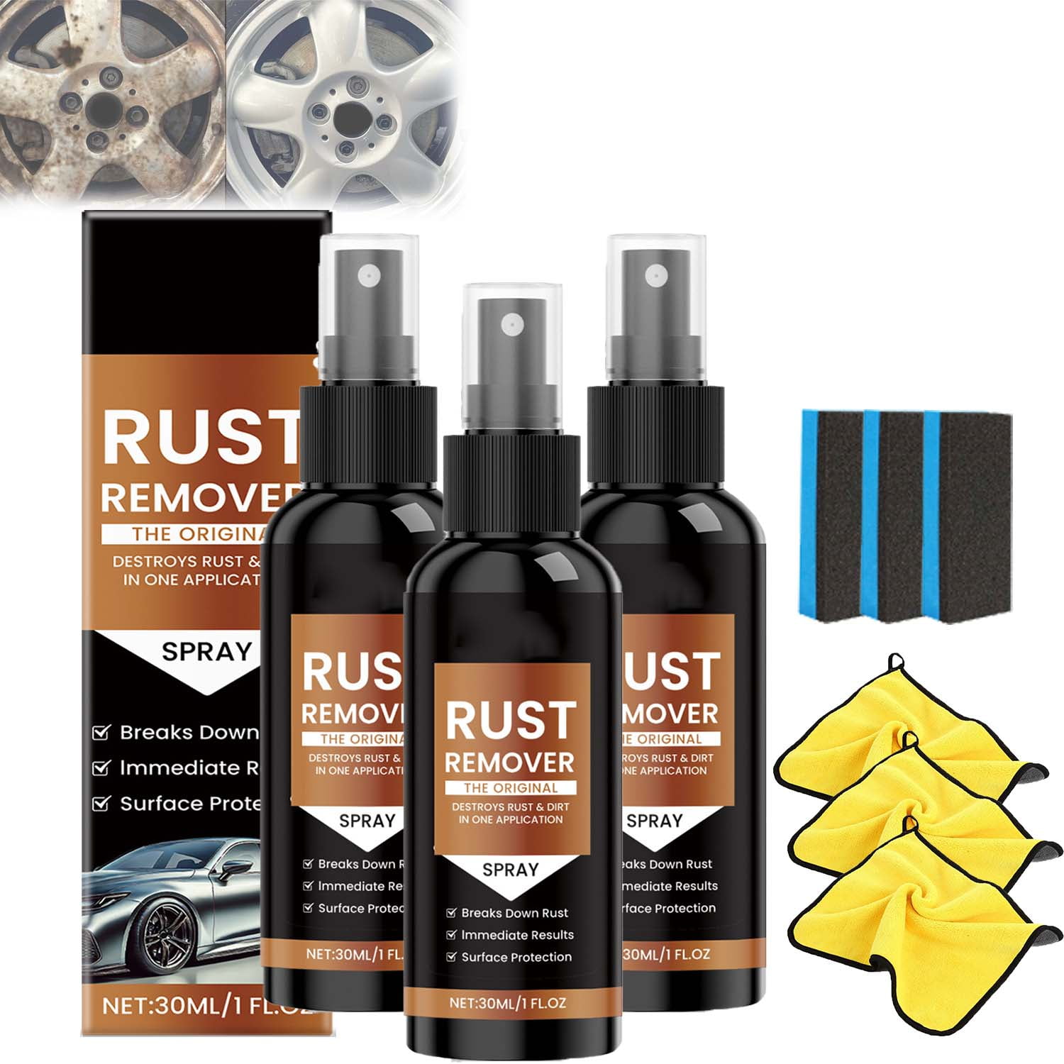 Nexa Rust Remover Spray, Rust Remover for Metal, Nexa Car Scratch ...