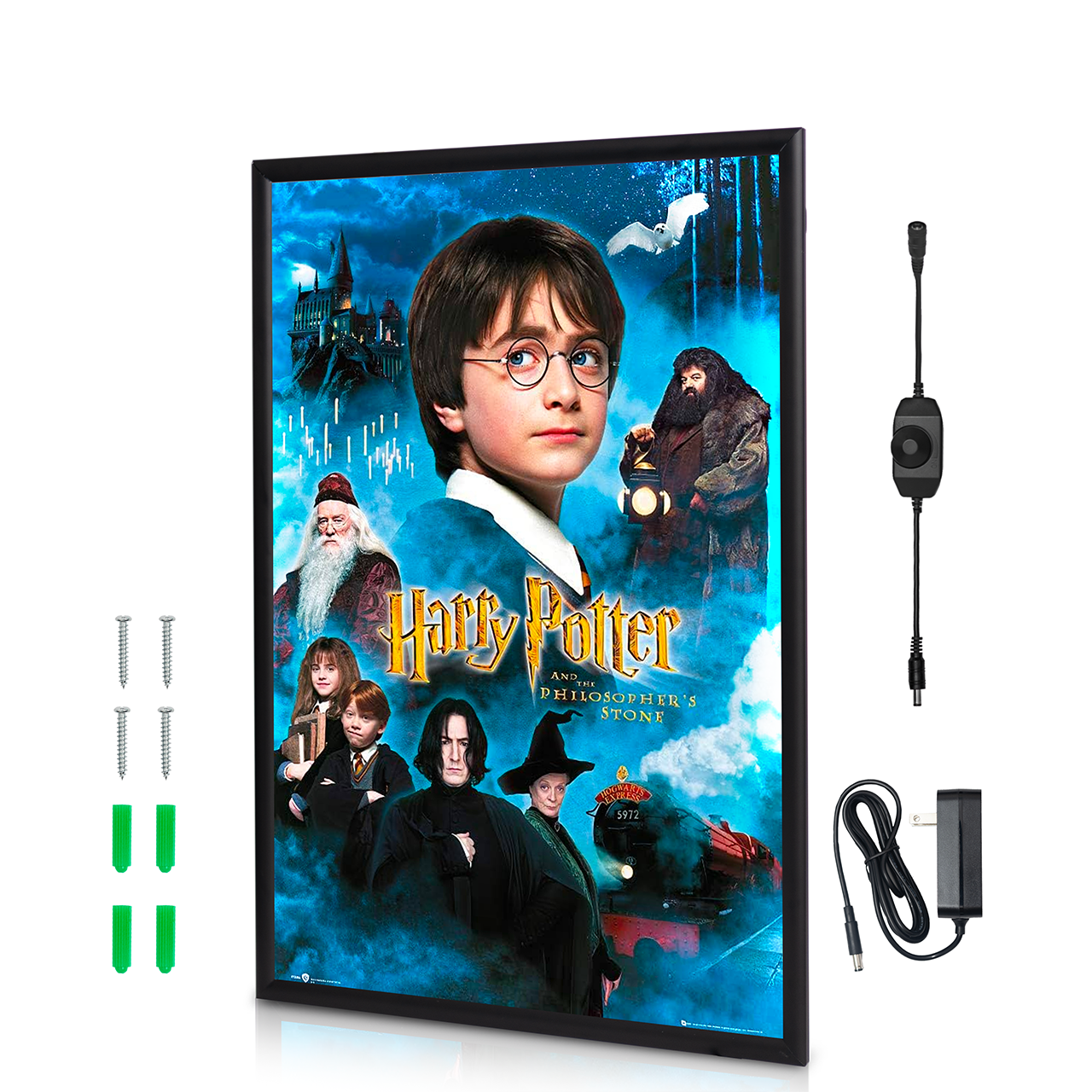 NexaFrame LED Poster Frame - 27x40 Light Box for Movie Posters - Dimmer ...