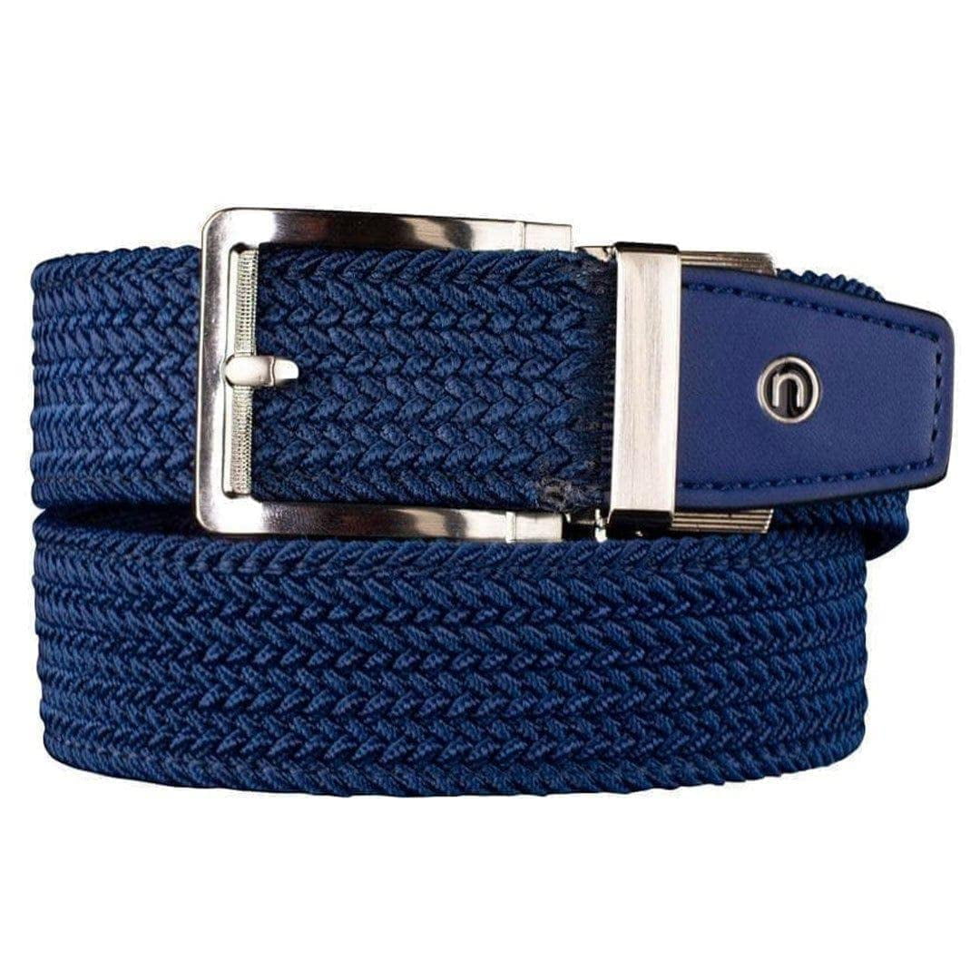 Nexbelt Men's Braided Liberty Leather Tip Ratchet Golf Belt (Blue ...