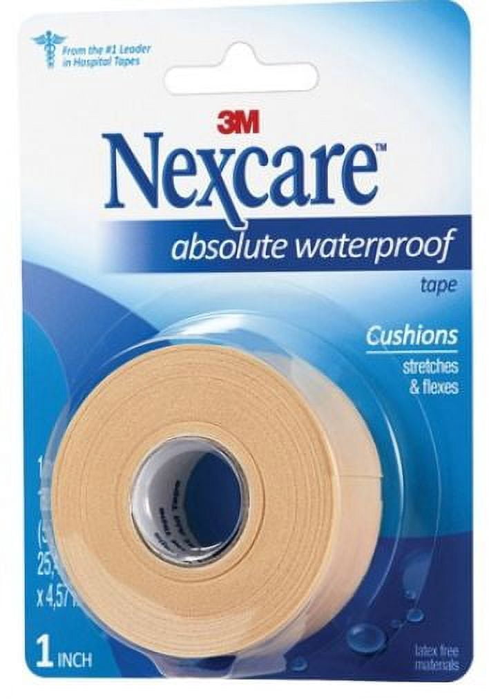 Nexcare Absolute Waterproof First Aid Tape, Tears Easily, 1 Roll(Pack 1 ...