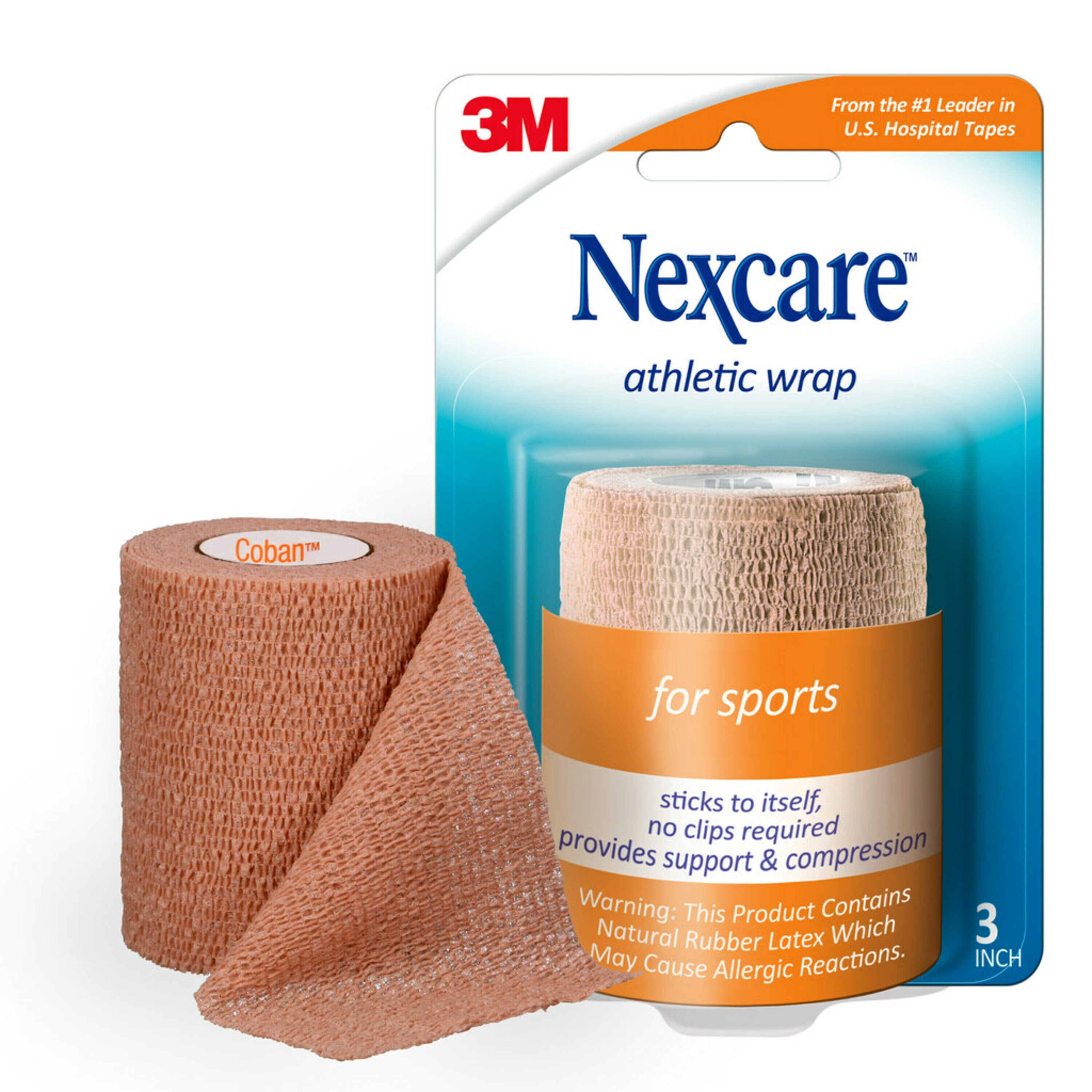 Nexcare Athletic Wrap, 3 in x 80 in, Unstretched HSA/FSA Eligible ...