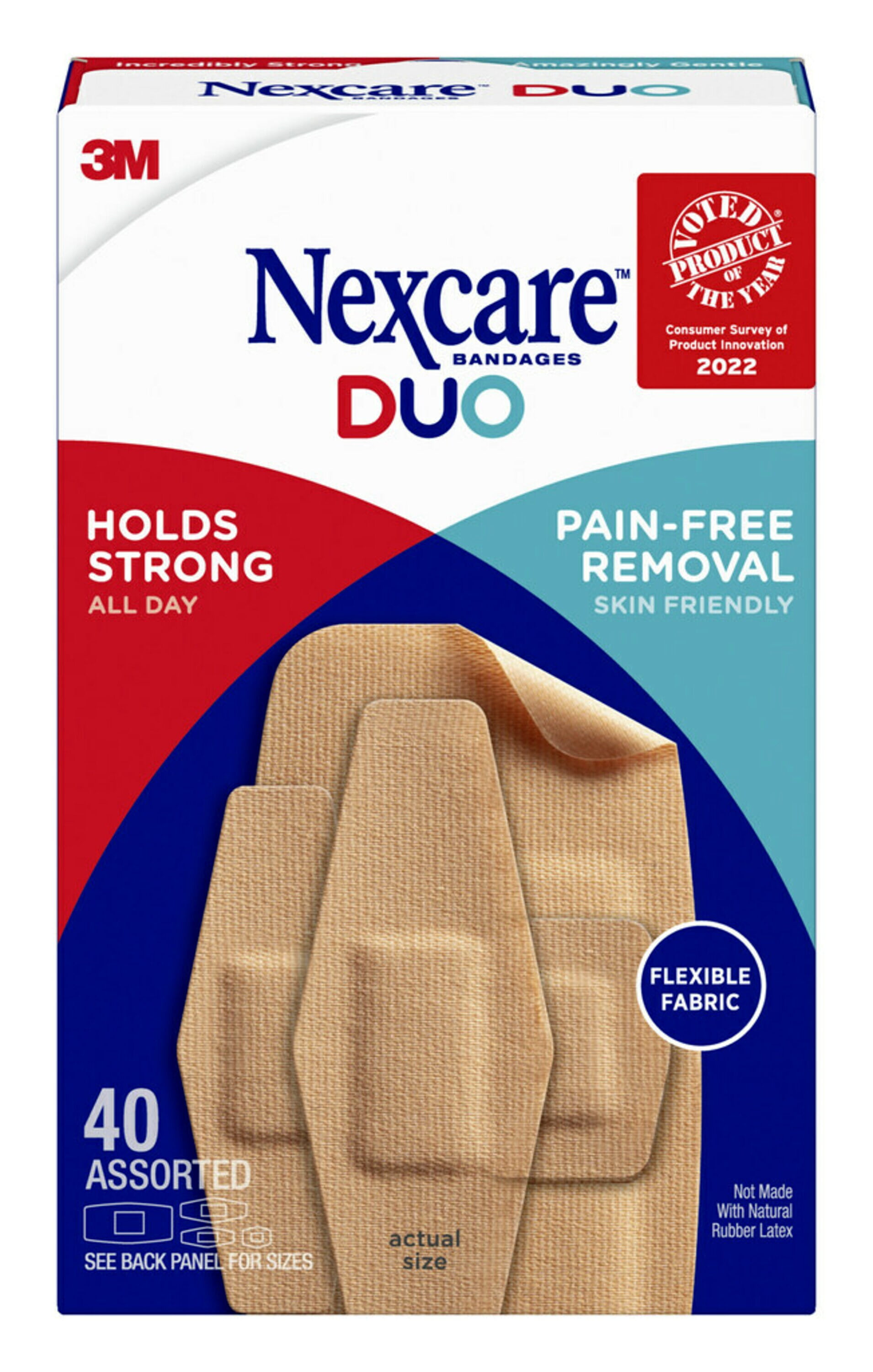 Nexcare Duo Bandages - 40 Bandages - Walmart.com