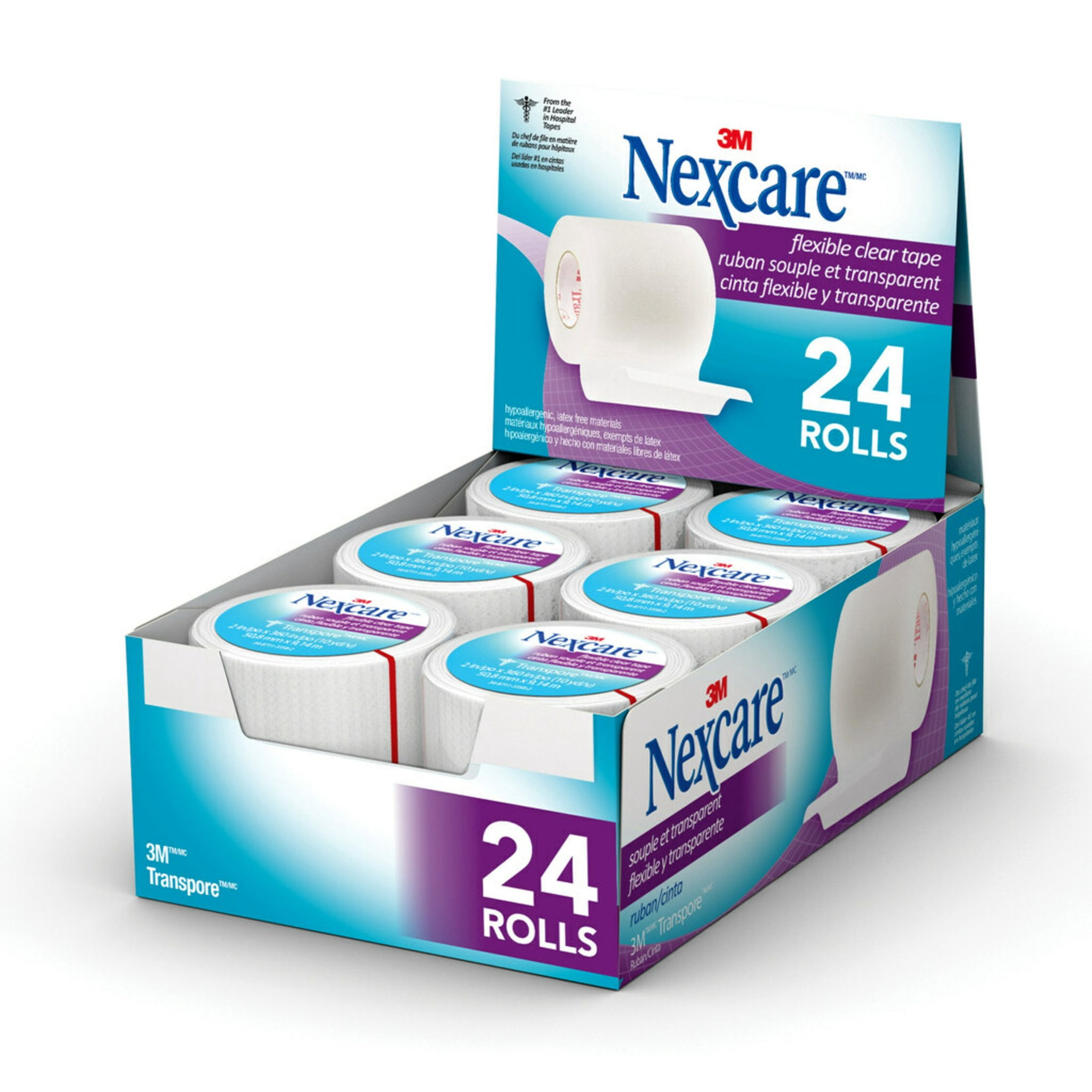 Nexcare Flexible Clear First Aid Tape, Made by 3M, 2 inches x 10 yards ...