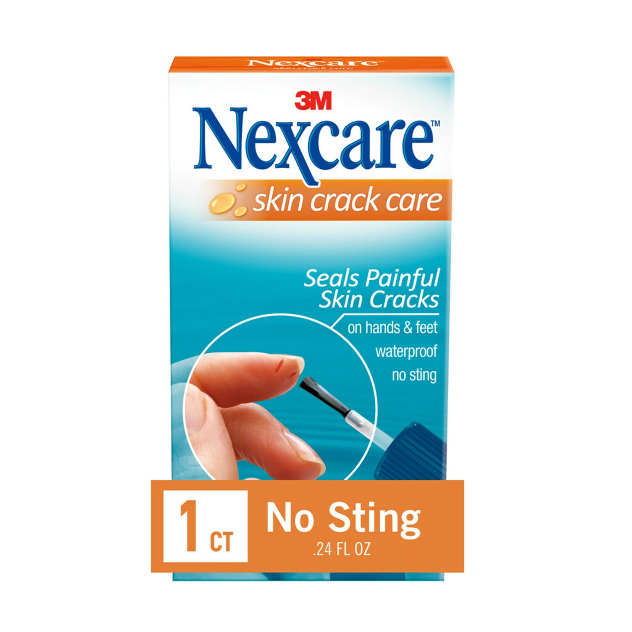 Nexcare No-Sting Skin Crack Care, Waterproof, Fast Drying, 0.24 fl. oz ...