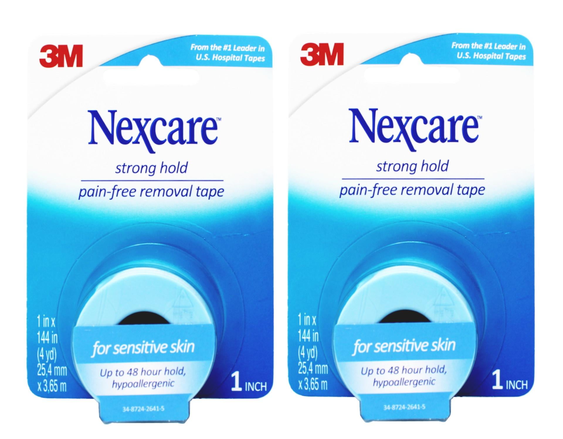 Nexcare Sensitive Skin Low Trauma Tape 1" x 4yds Roll (Pack of 2) HSA ...